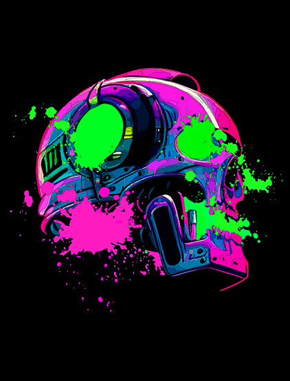 ArtStation - Skull Robot Splash