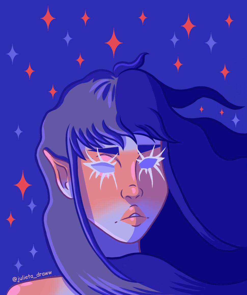 ArtStation - Blue girl