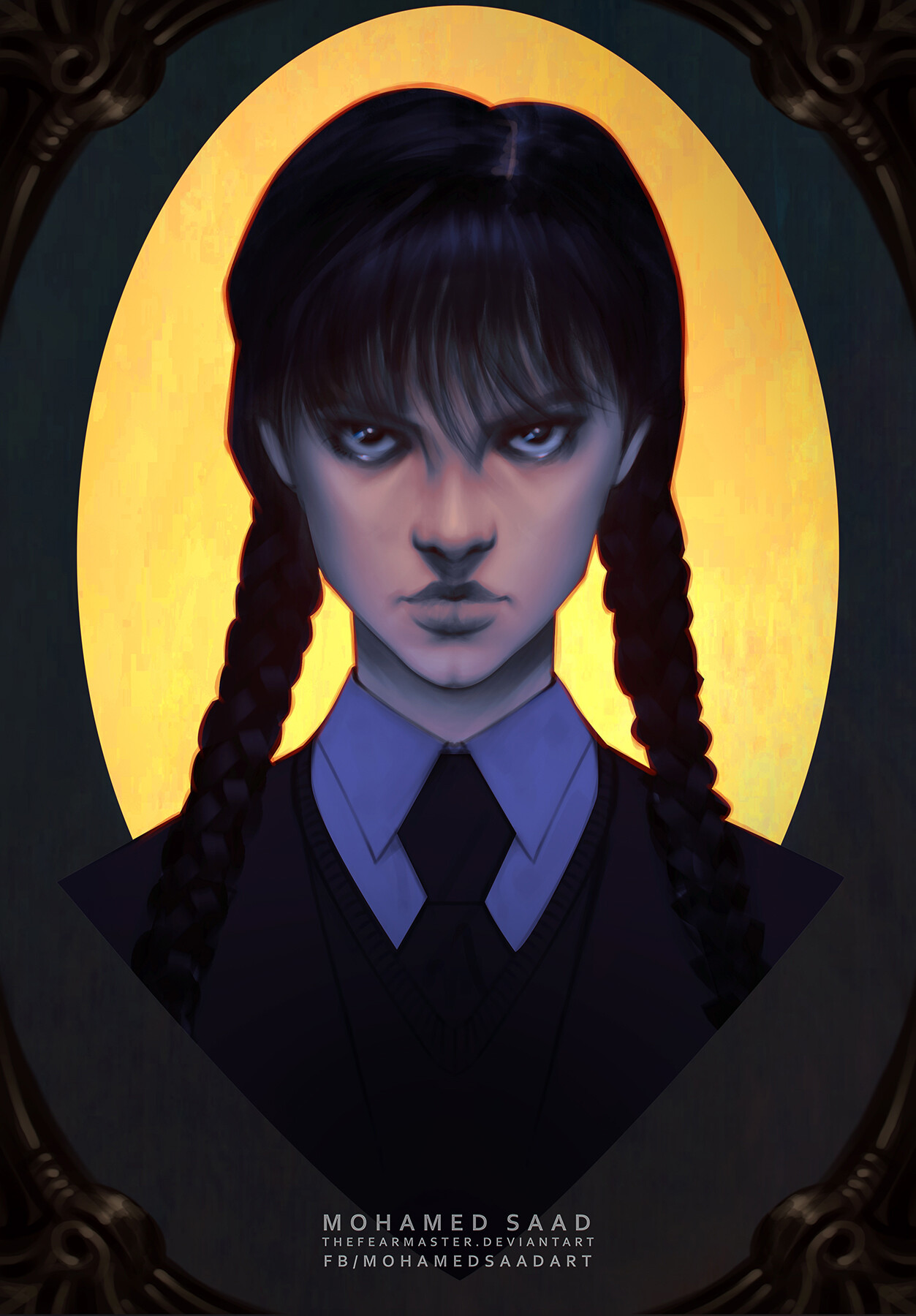 ArtStation - Wednesday portrait sketch