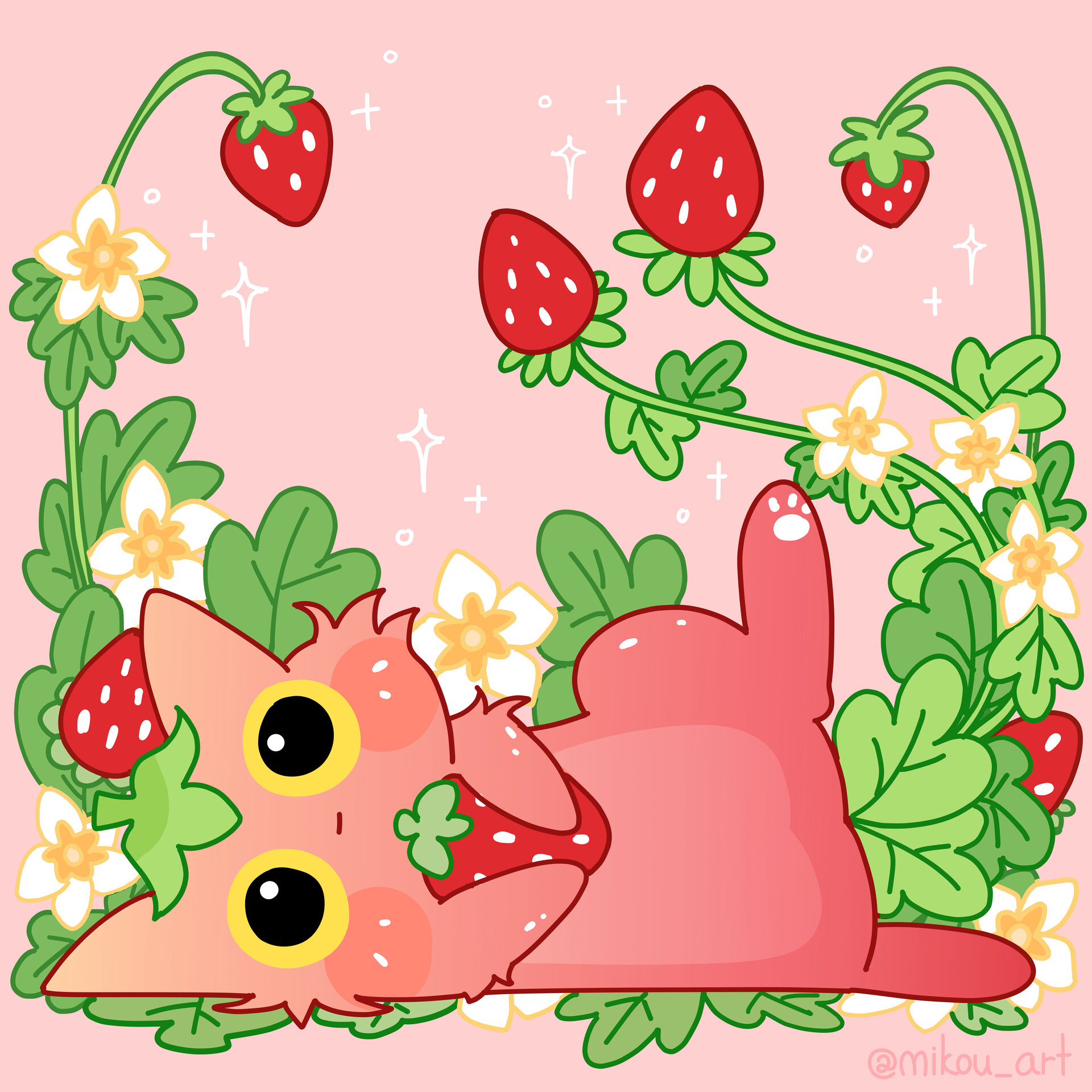 ArtStation - Strawberry Cat