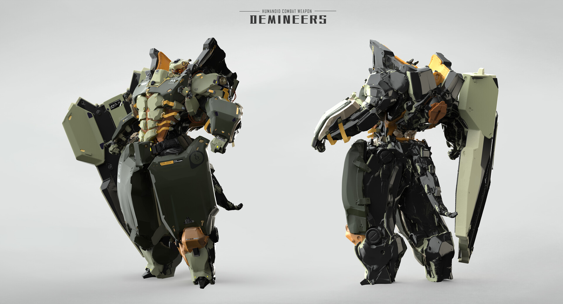 Wingfox workshop - Character Concept Design: Explosion-proof Mecha and ...
