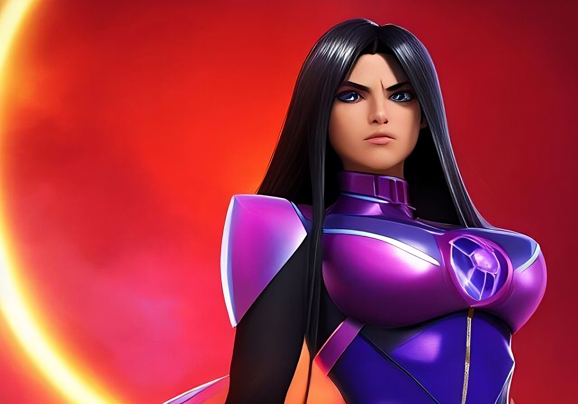 ArtStation - Blackfire - Teen Titans (Hyperrealism, final concept art)