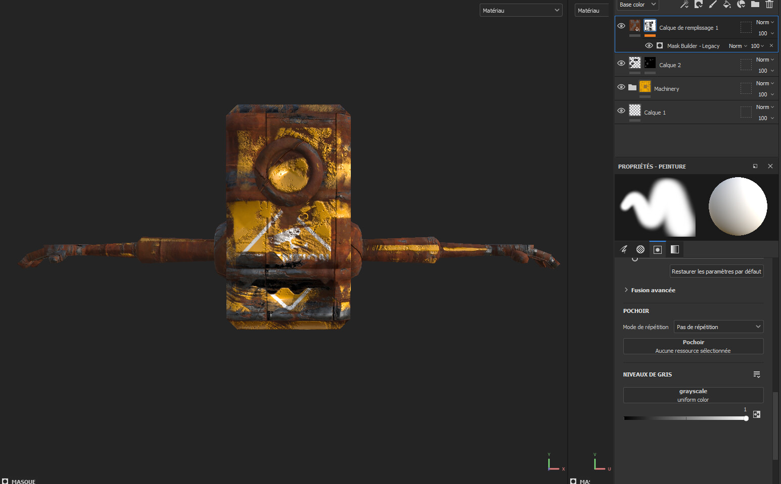 ArtStation - utilisation de substance painter sur un robot