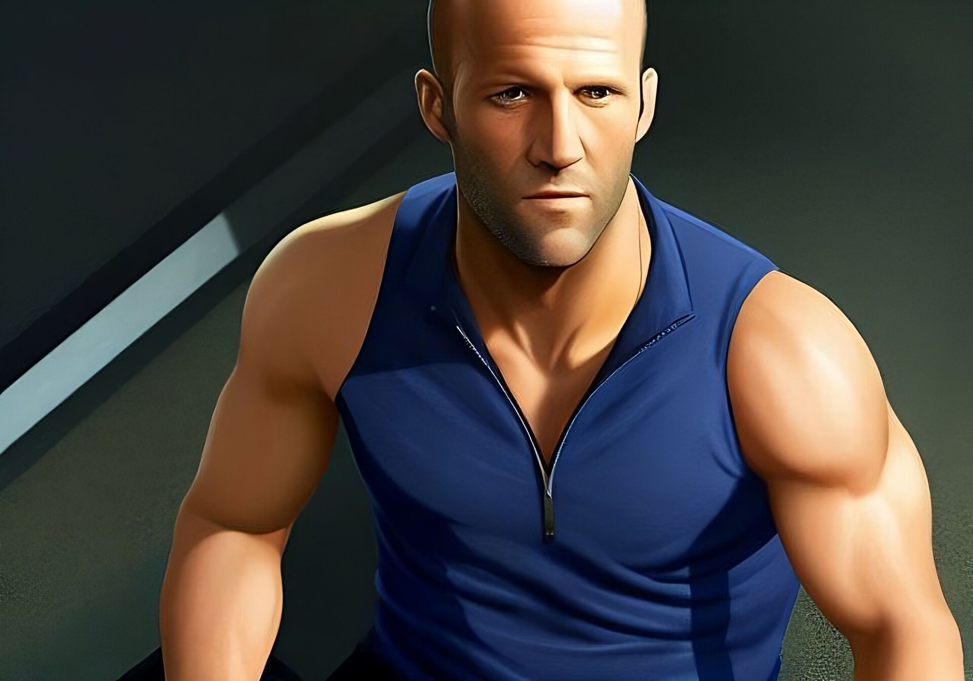 ArtStation - Jason Statham (Hyperrealism, final digital art)
