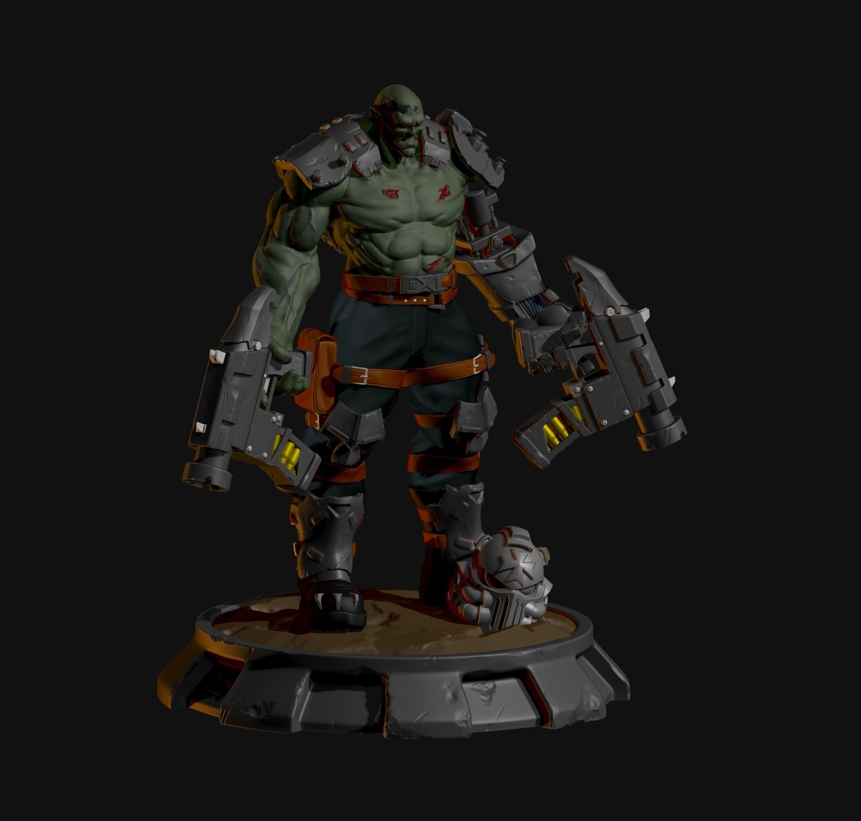 ArtStation - Cyborg Orc