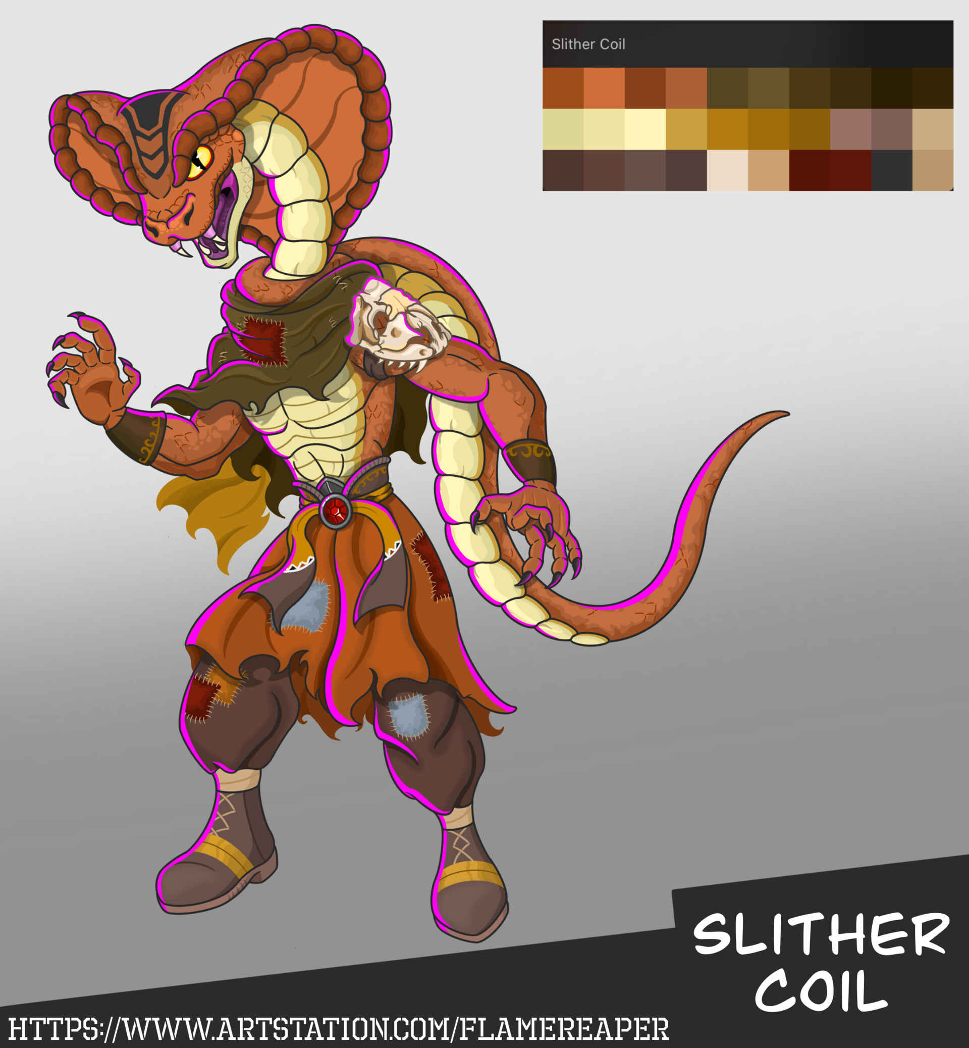 Slither Coil — Character Concept Art by Jack Givnan — ProUser.Me