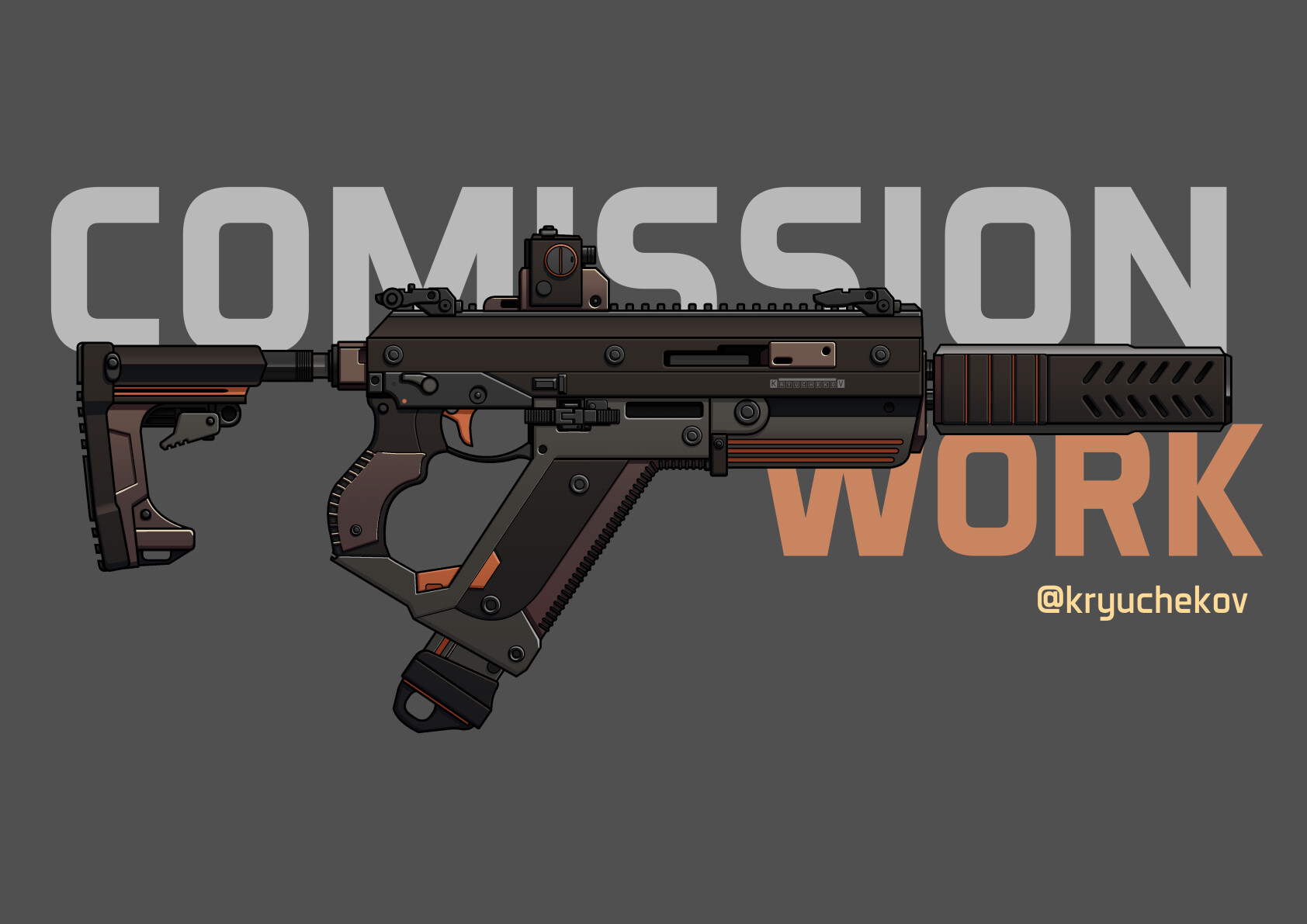 ArtStation - Scifi Firearms Commission Set 2