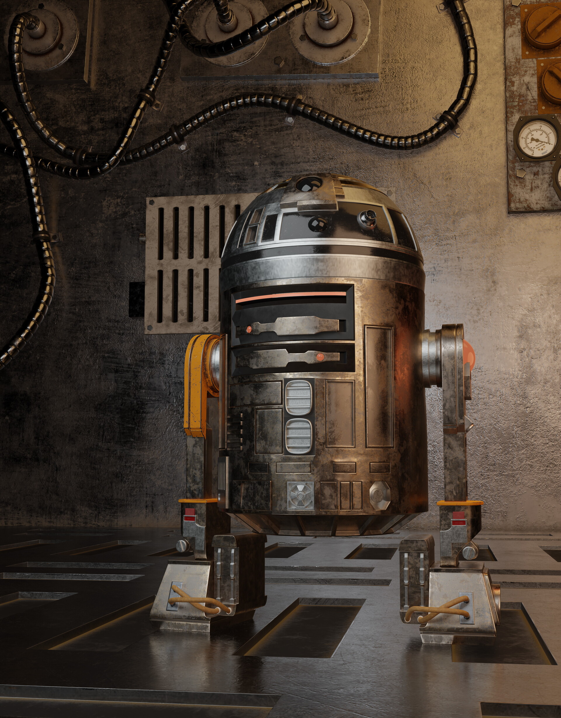 ArtStation - R2D2 Robot in Blender