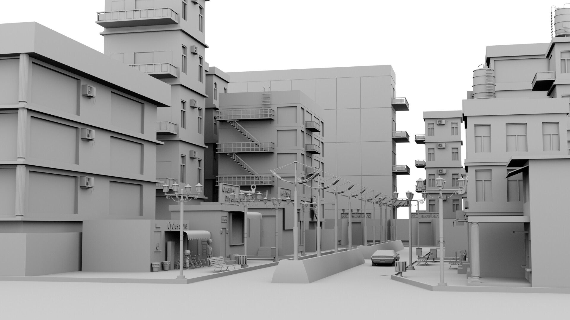 ArtStation - City scene