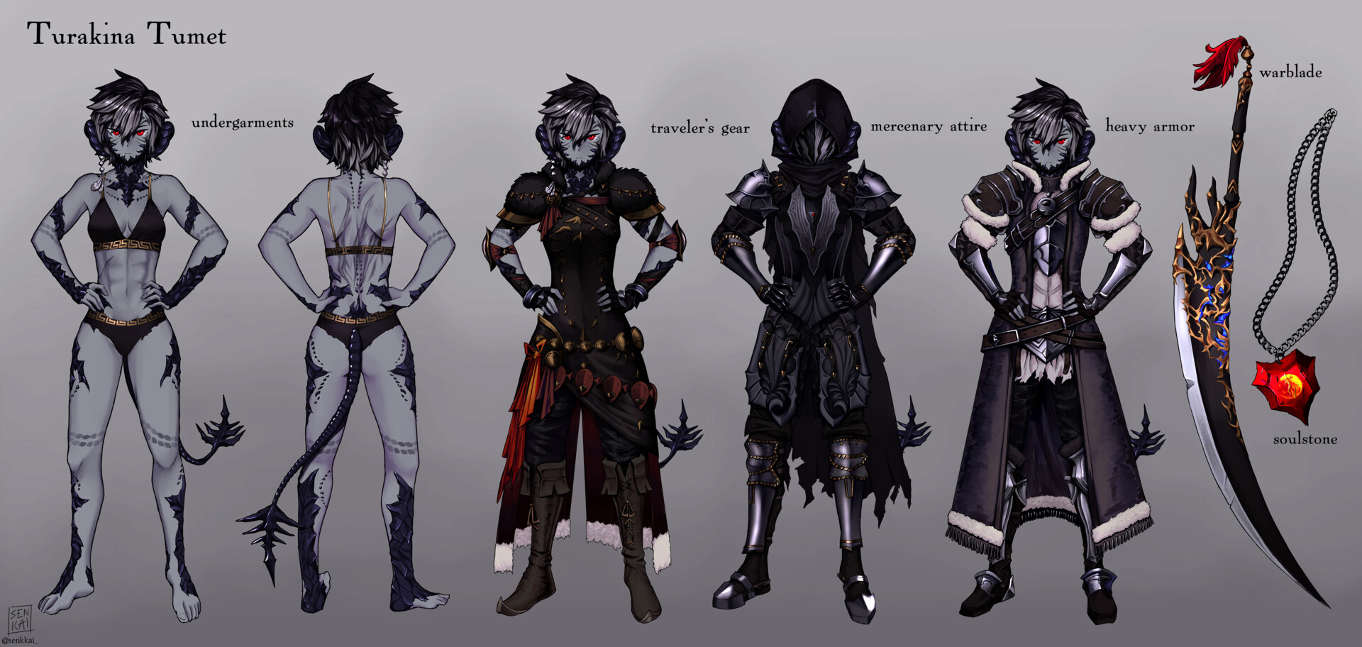 ArtStation - Turakina Tumet - Character Sheet
