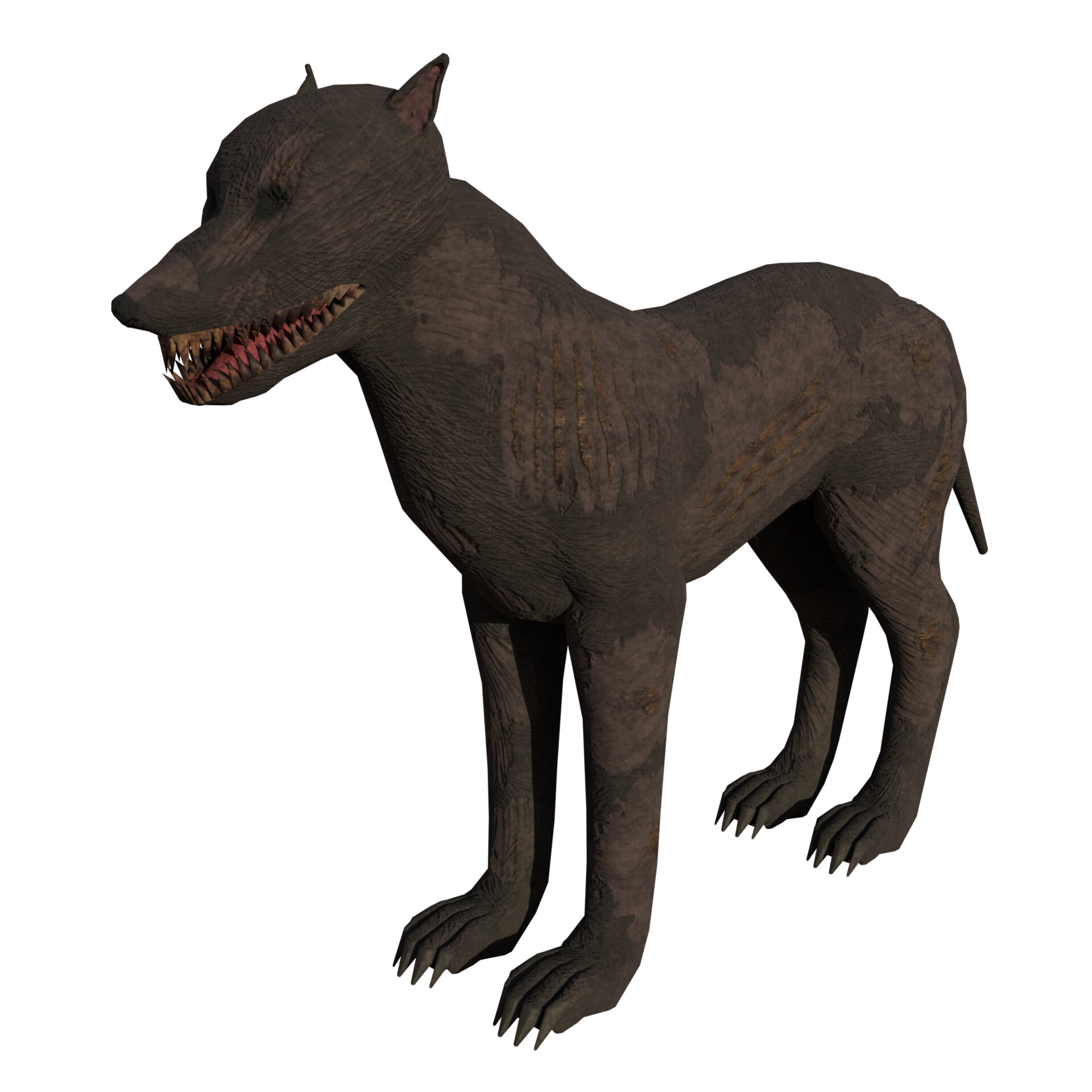 ArtStation - Zone of alienation dog enemy