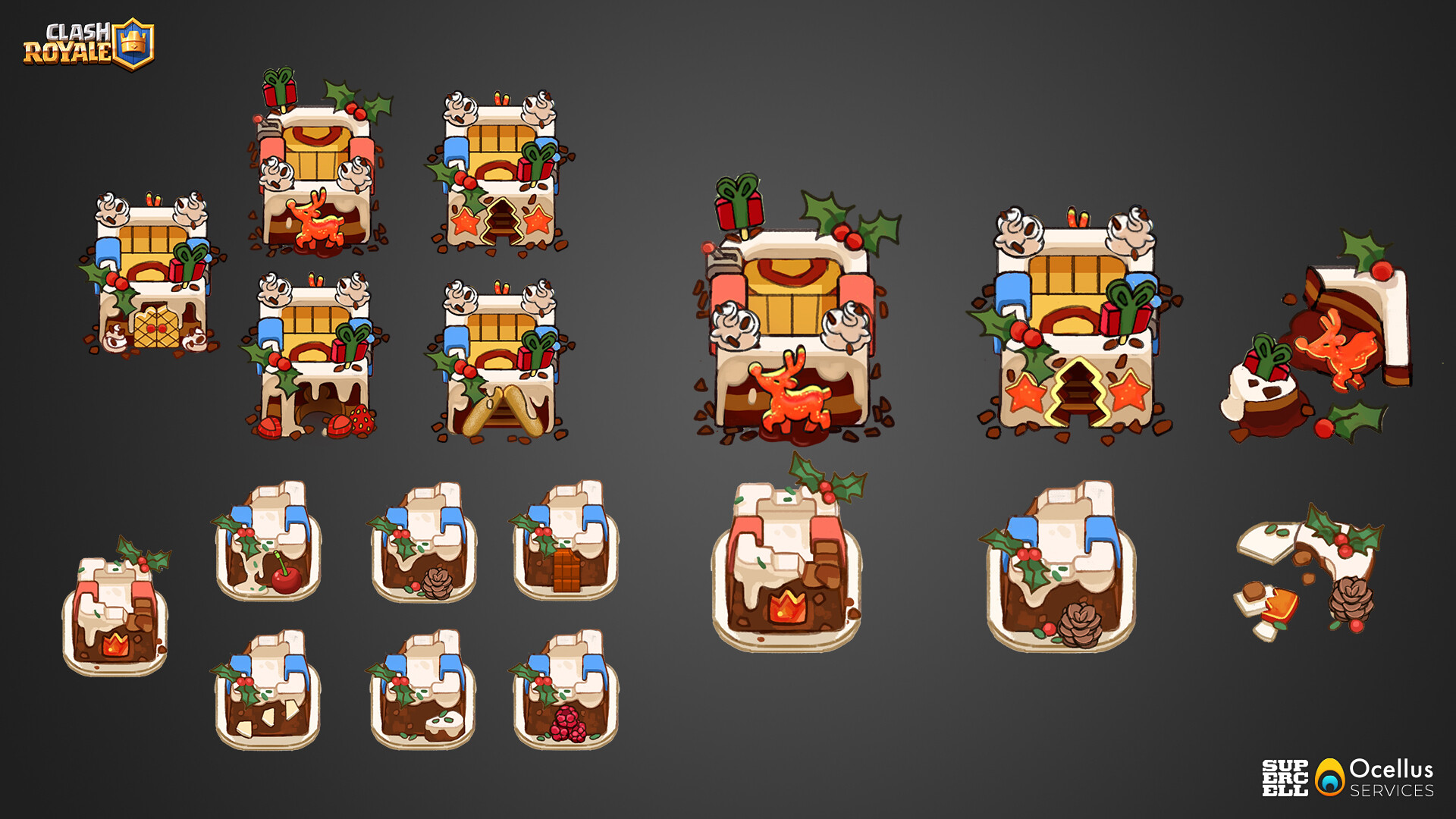 Ocellus - SERVICES - Clash Royale - Christmas Cake Tower Skin