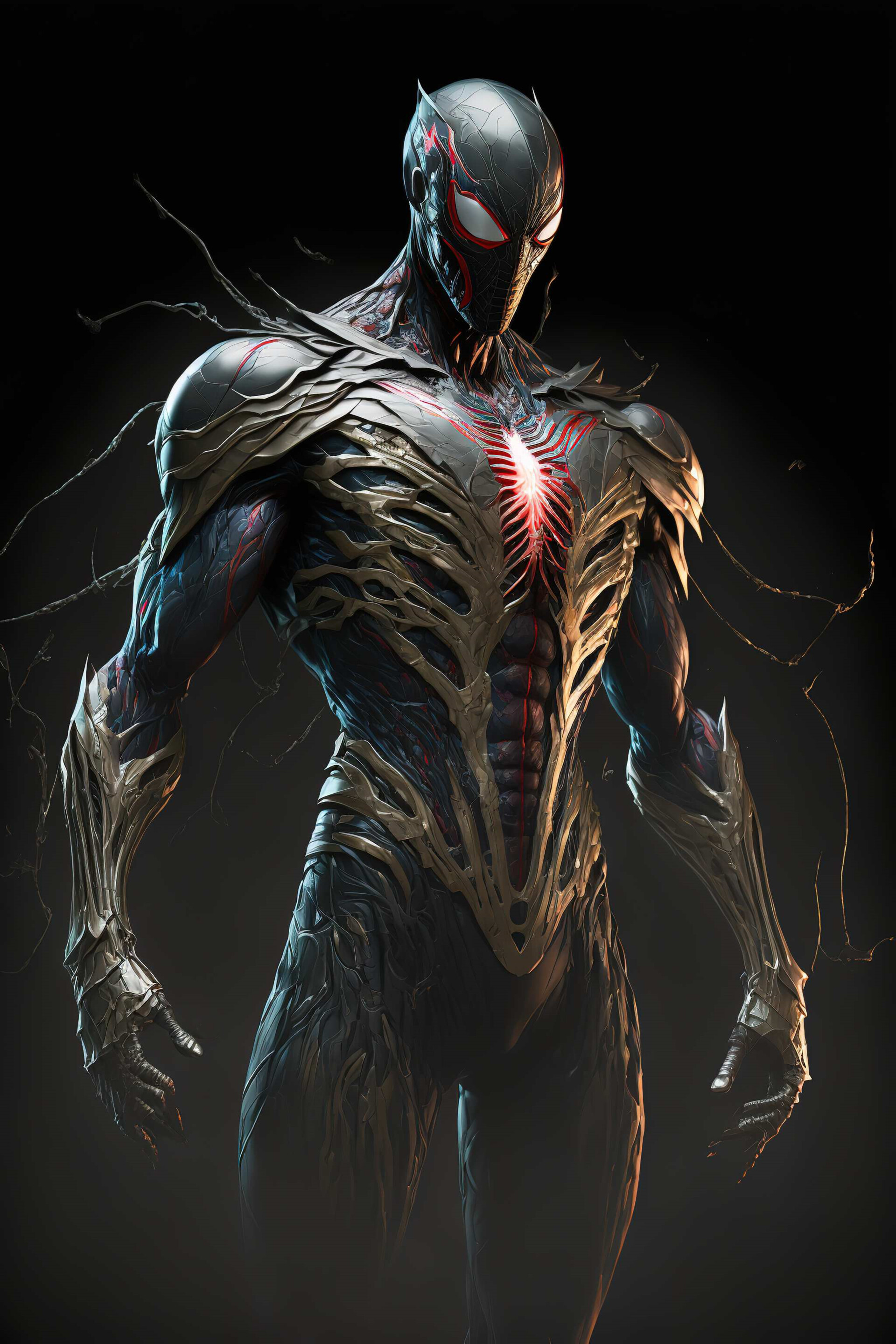 ArtStation - Dark/Vampiric Spiderman concept 1.