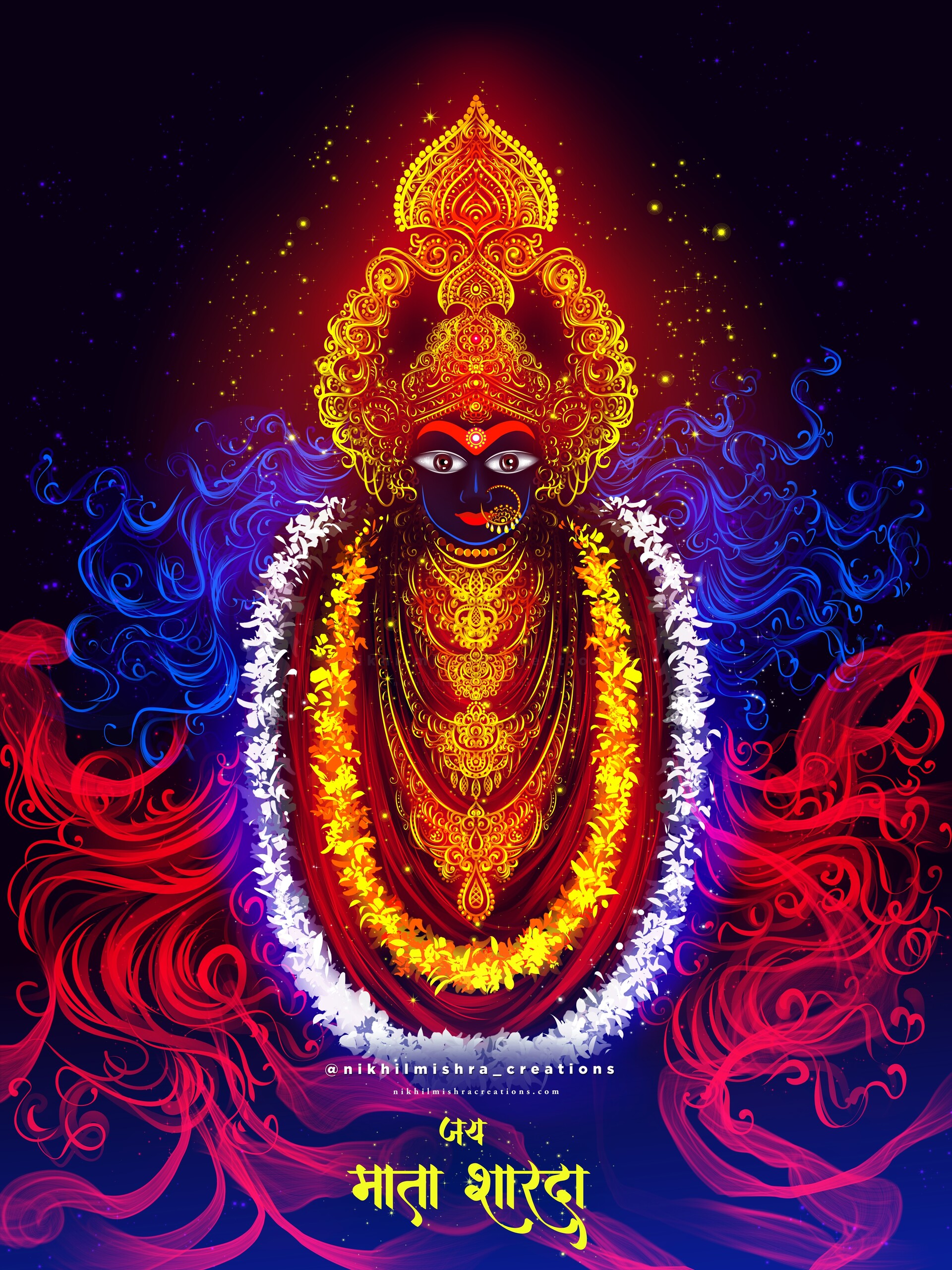 ArtStation - Sharda Mata Digital painting