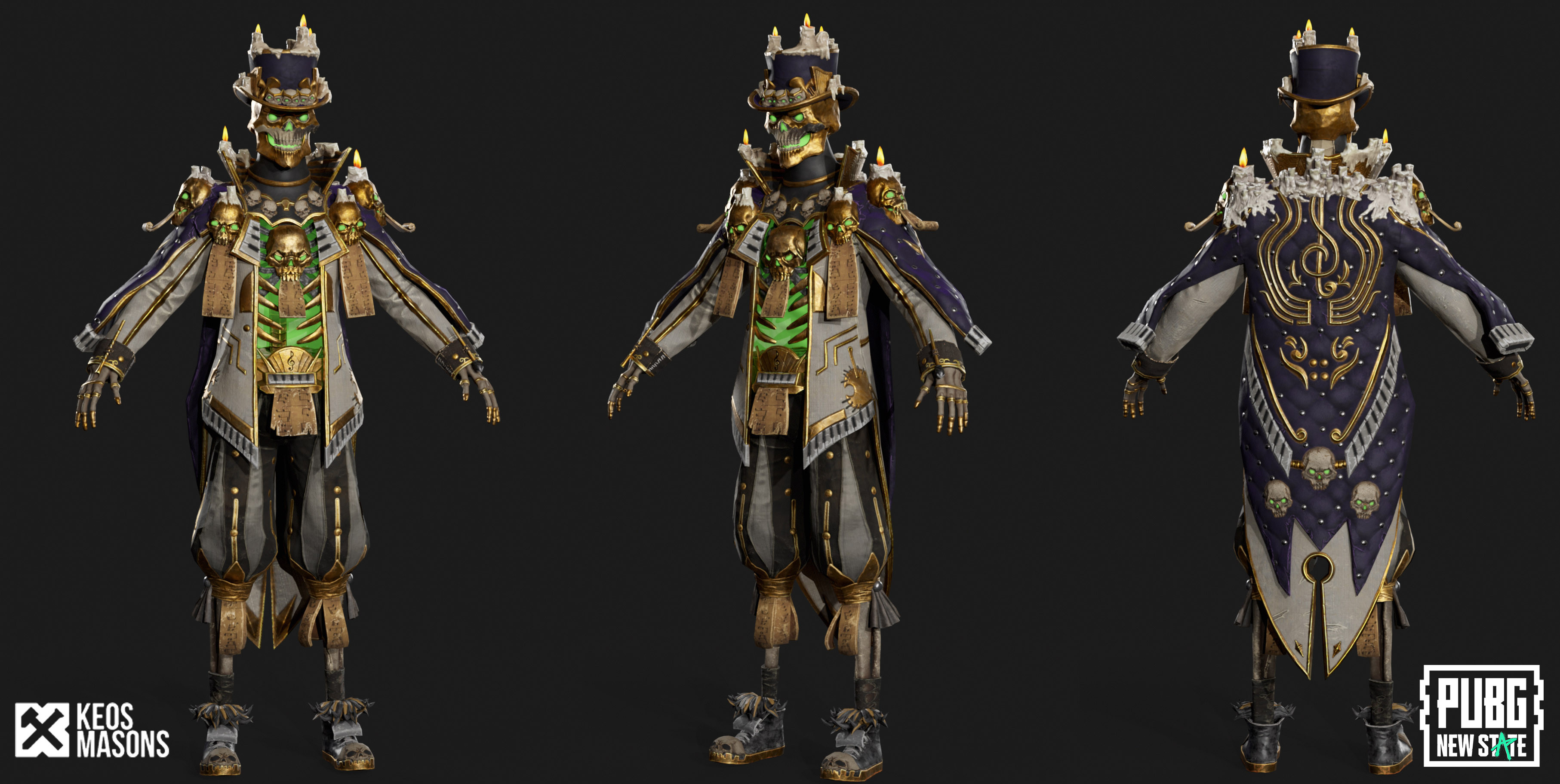 KEOS MASONS - PUBG New State - Halloween Skeleton Conductor Lv2