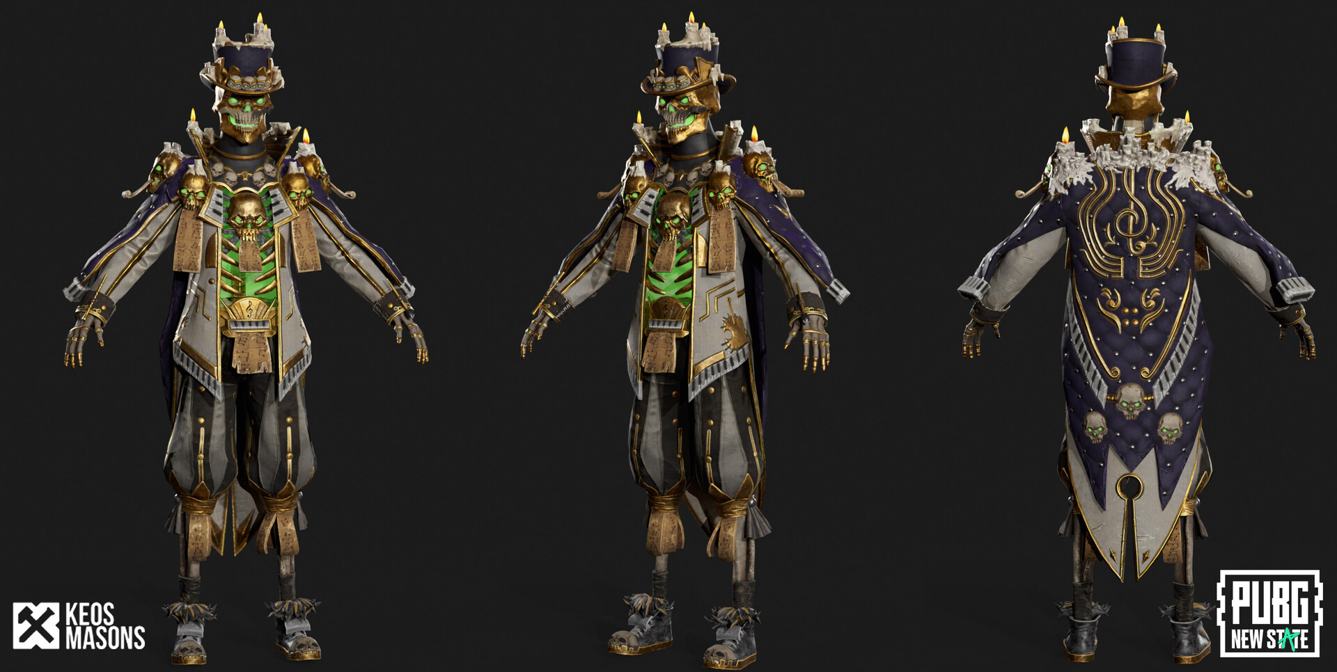 KEOS MASONS - PUBG New State - Halloween Skeleton Conductor Lv2