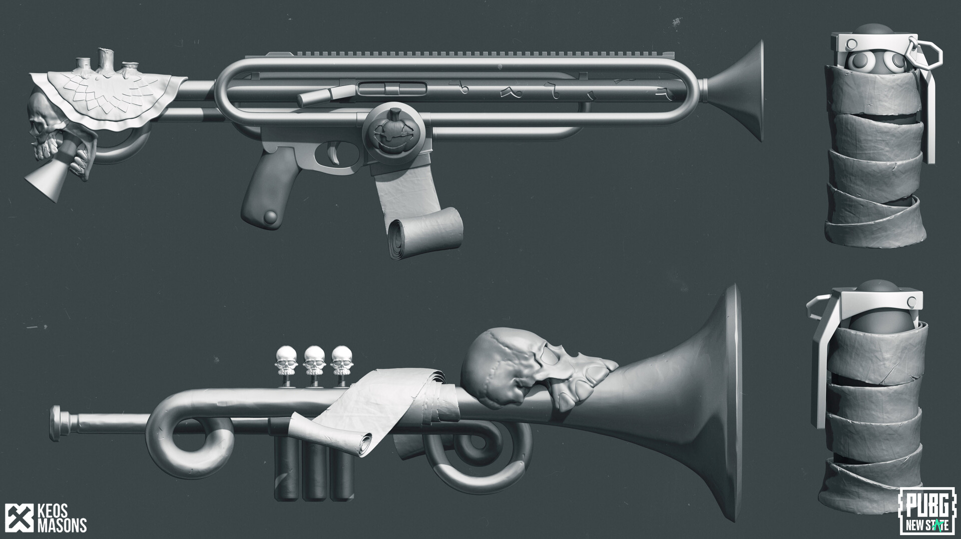 KEOS MASONS - PUBG New State - Halloween Performer Pumpkin