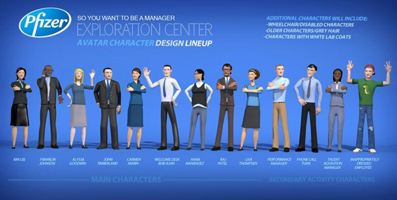 ArtStation - Pfizer Diverse Management Characters