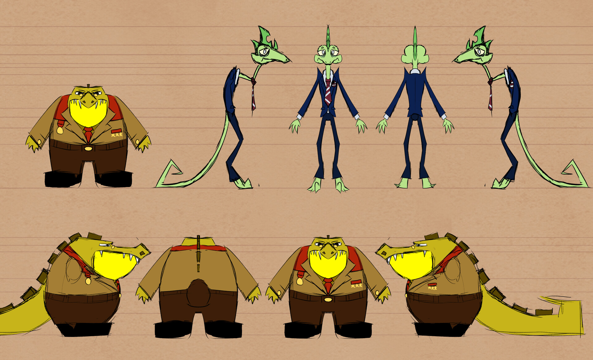 ArtStation - Lizard People - Character designs