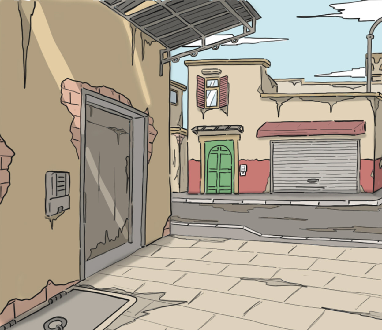 how to draw backgrounds webtoon