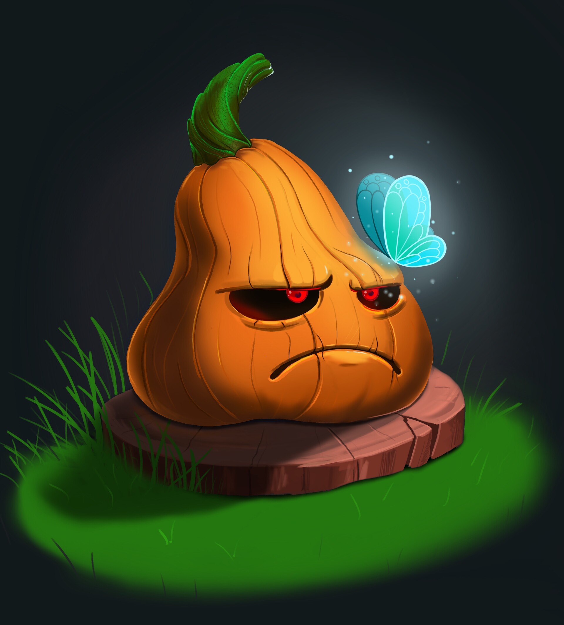 ArtStation - Angry pumpkin