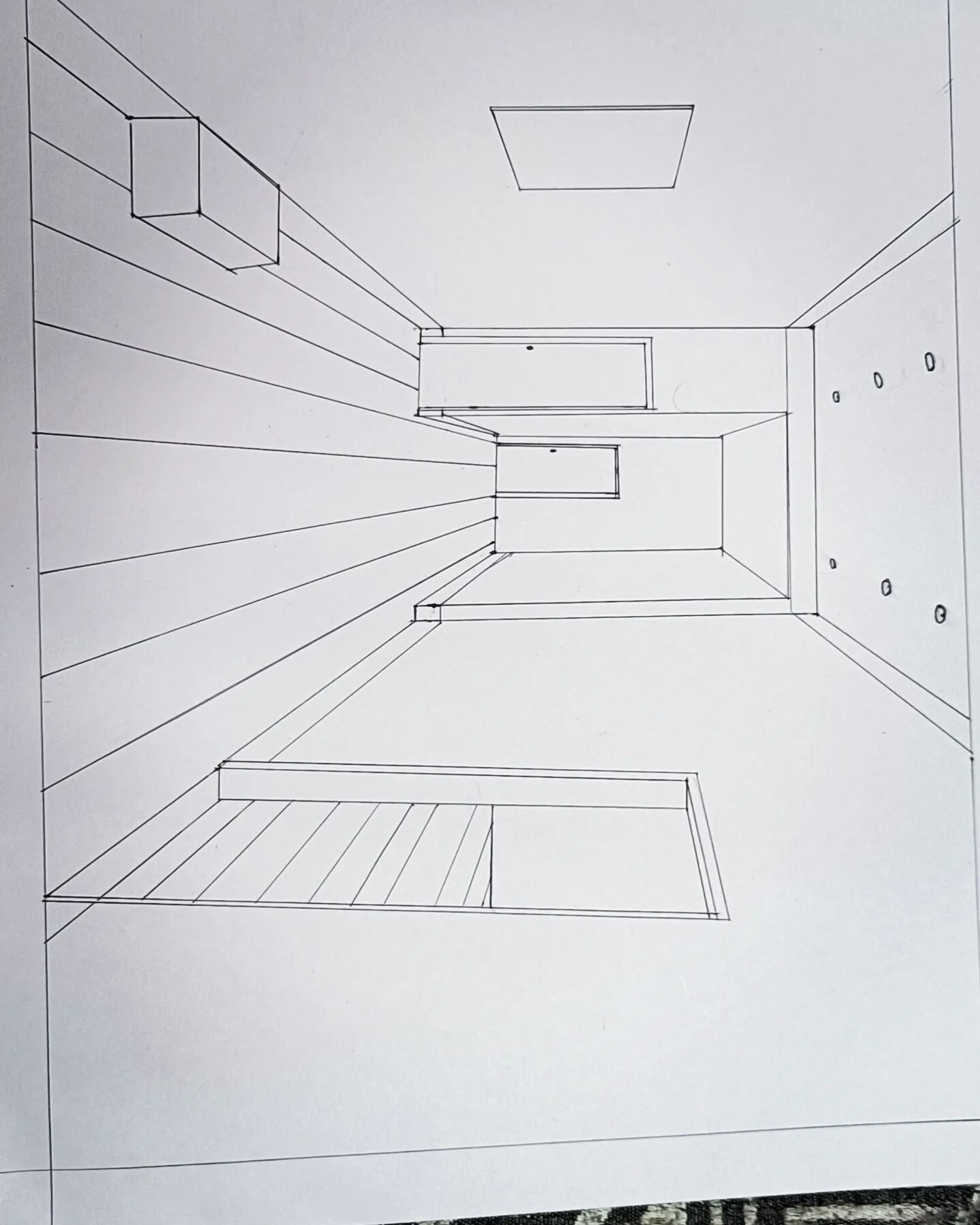 ArtStation - 2 point perspective drawing