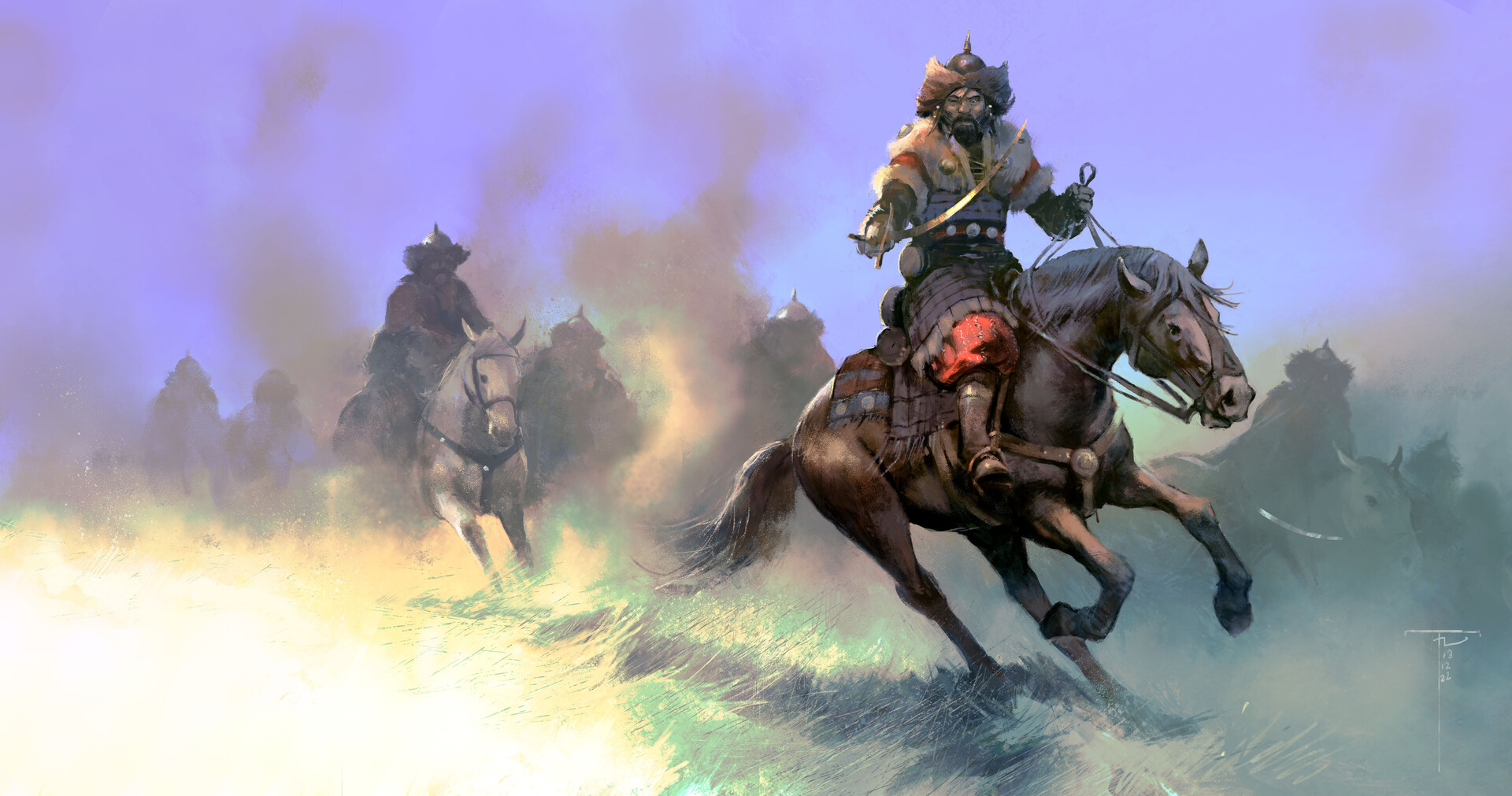 ArtStation - Mongol Warriors