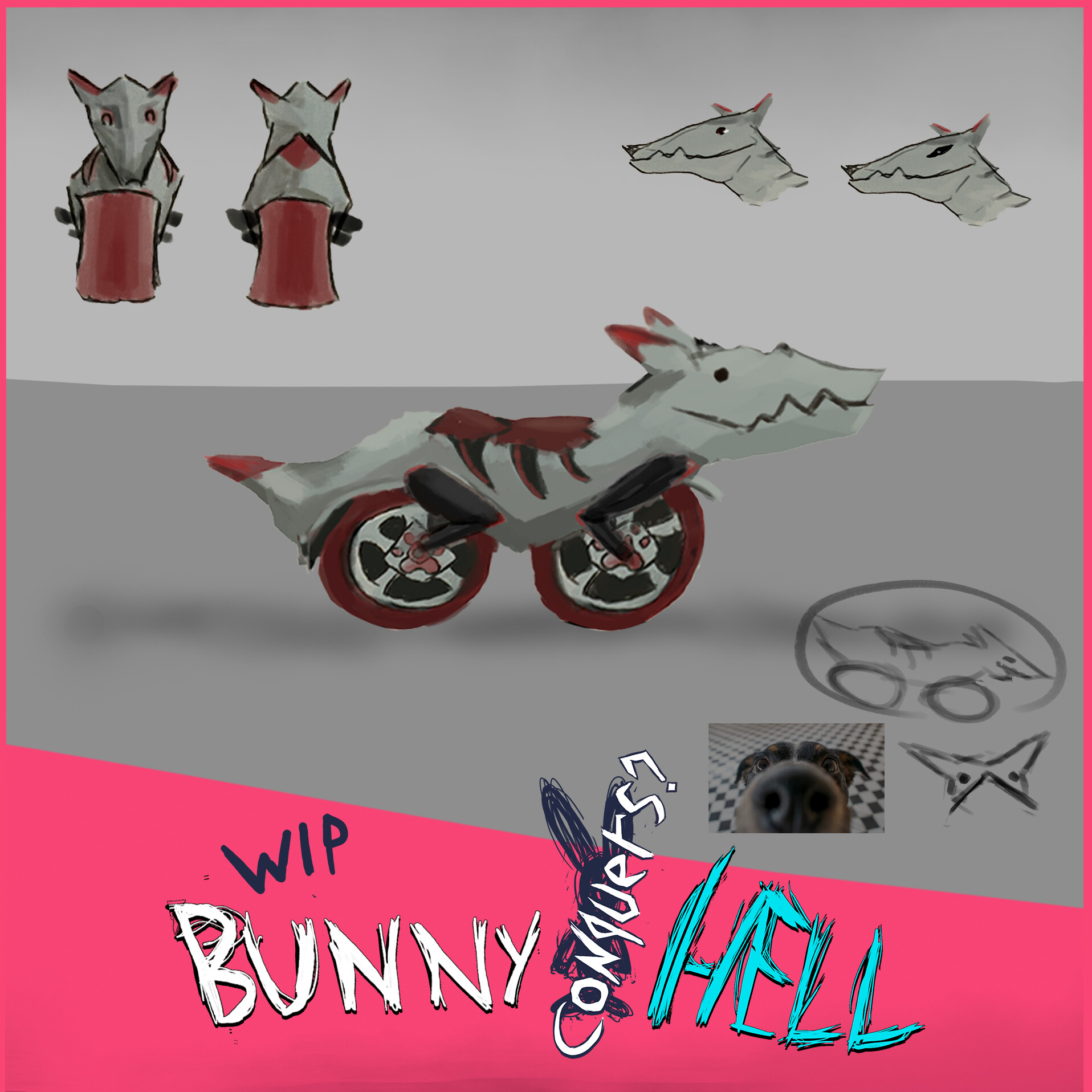 ArtStation - Motorcycle demon Character design