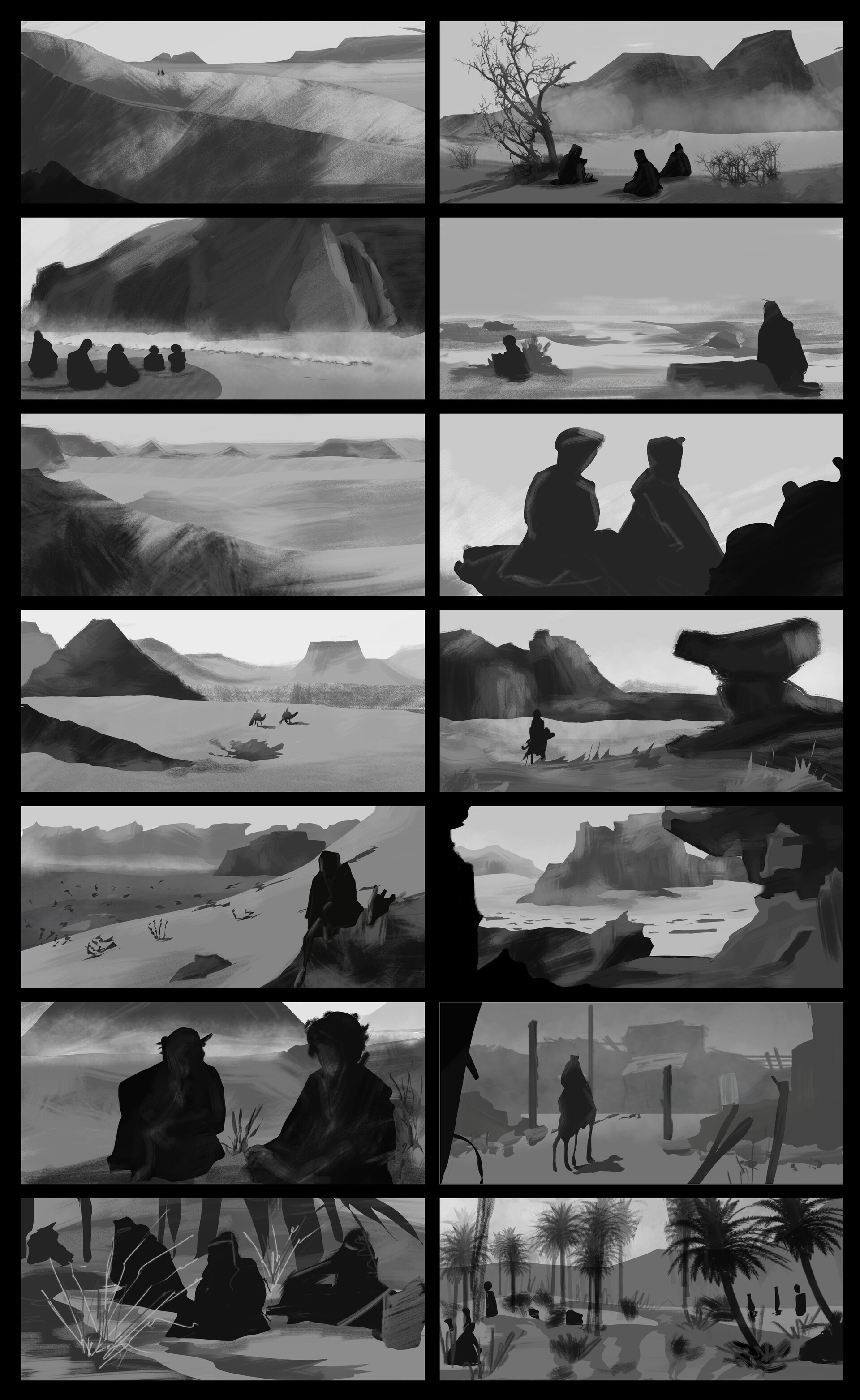 ArtStation - Composition study from Masters