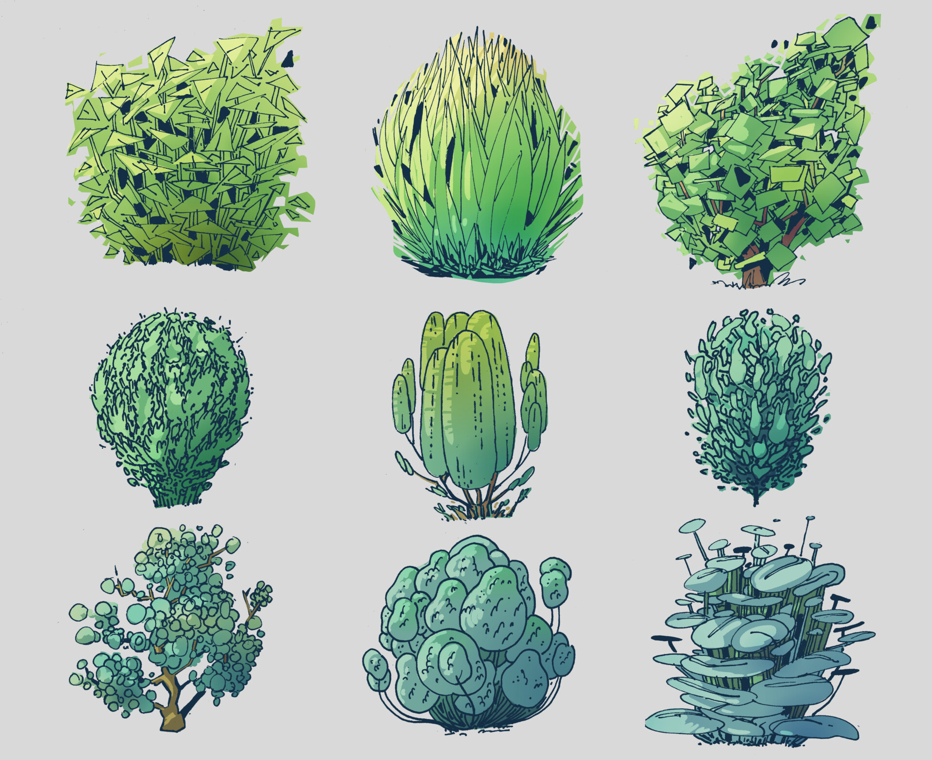 ArtStation - ESTHER / Prop Design (Vegetation)