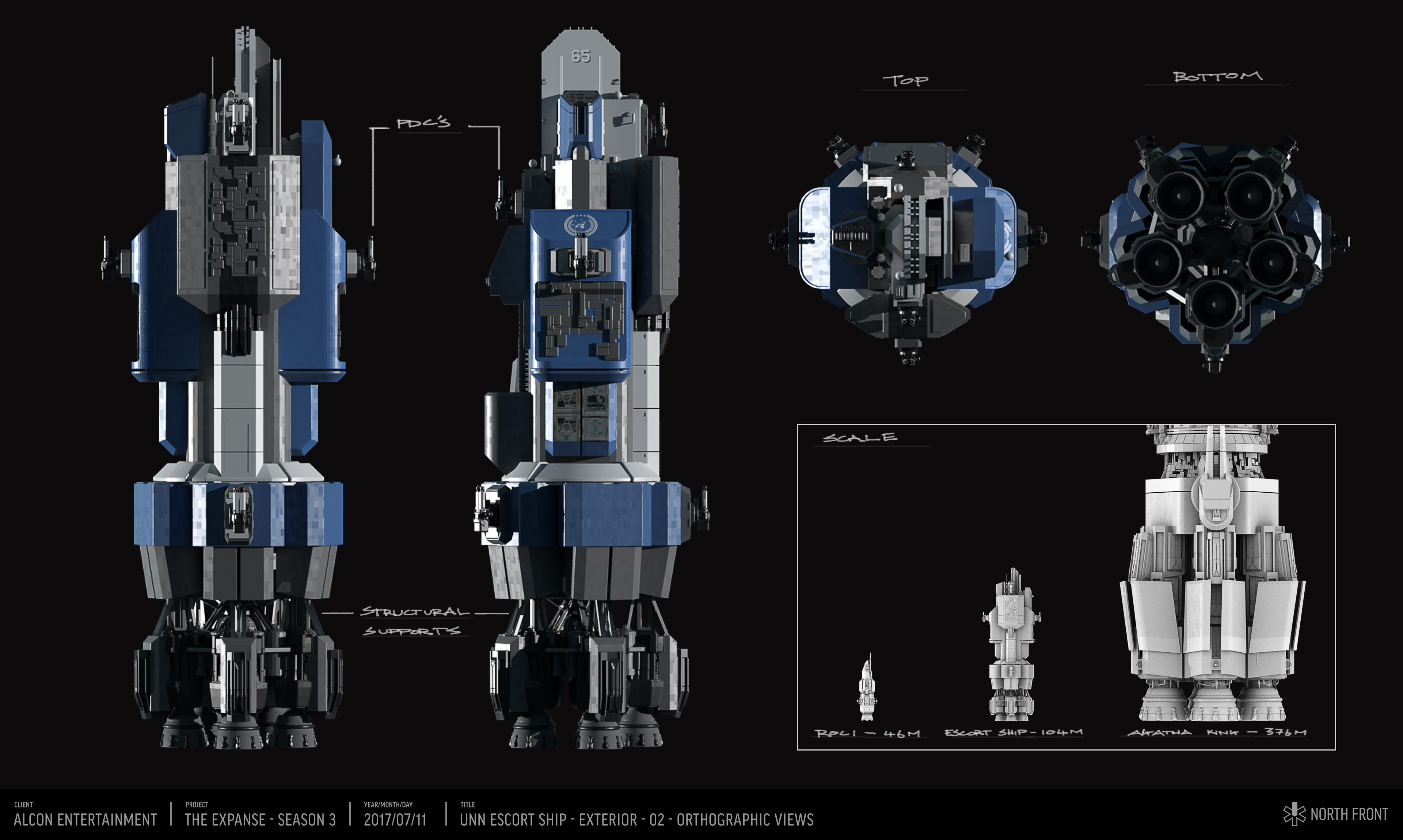 Lee Fitzgerald - The Expanse S3 - UNN Escort Ship