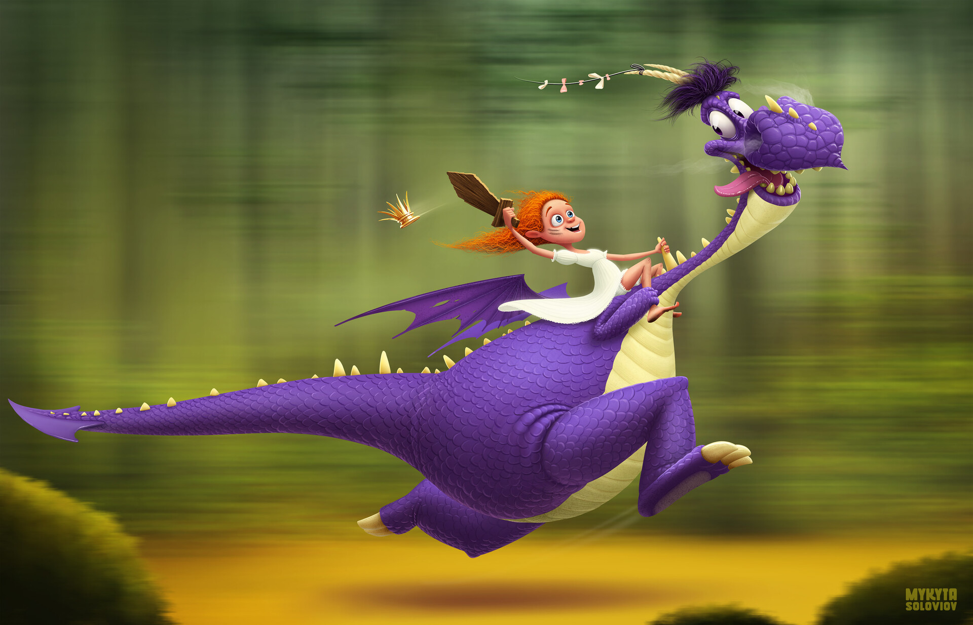 ArtStation - Dragon and Princess