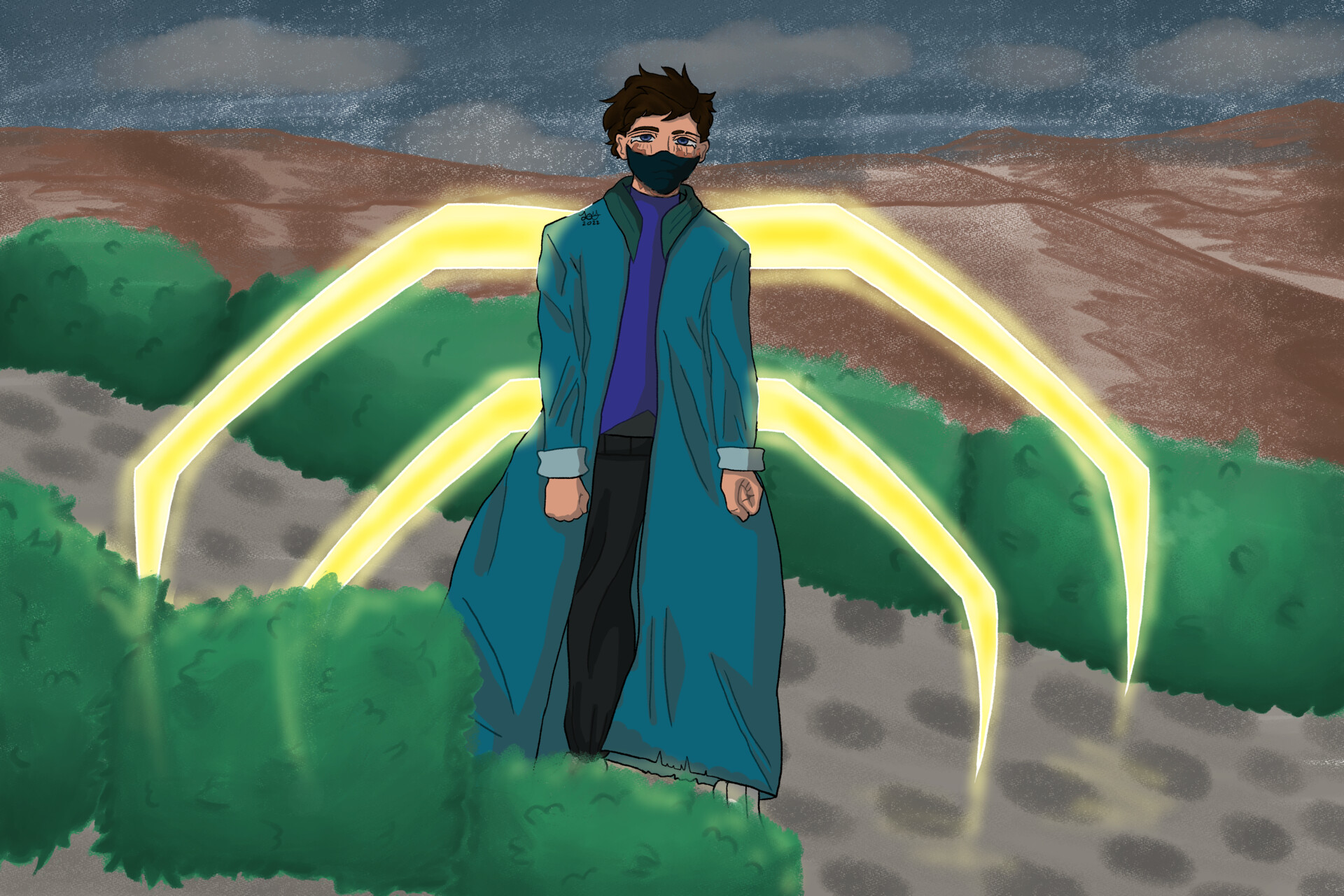 ArtStation - First encounter (Aris oc)