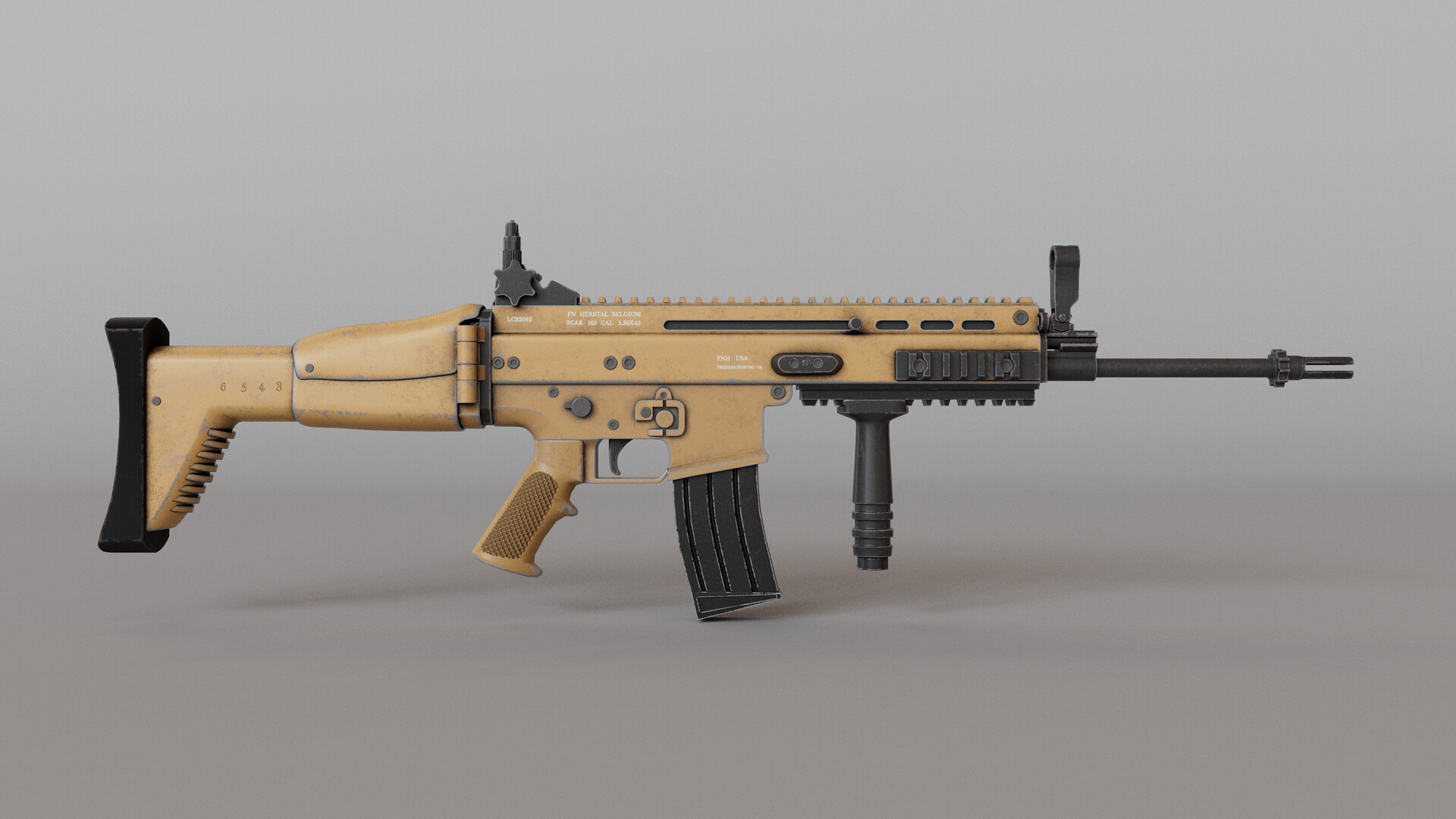 ArtStation - SCAR-L GUN