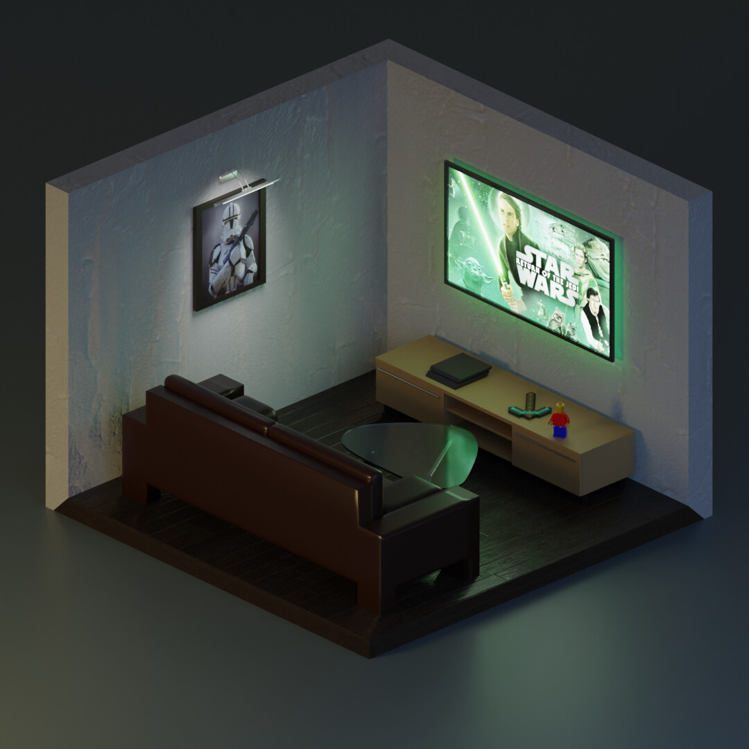 ArtStation - isometric room