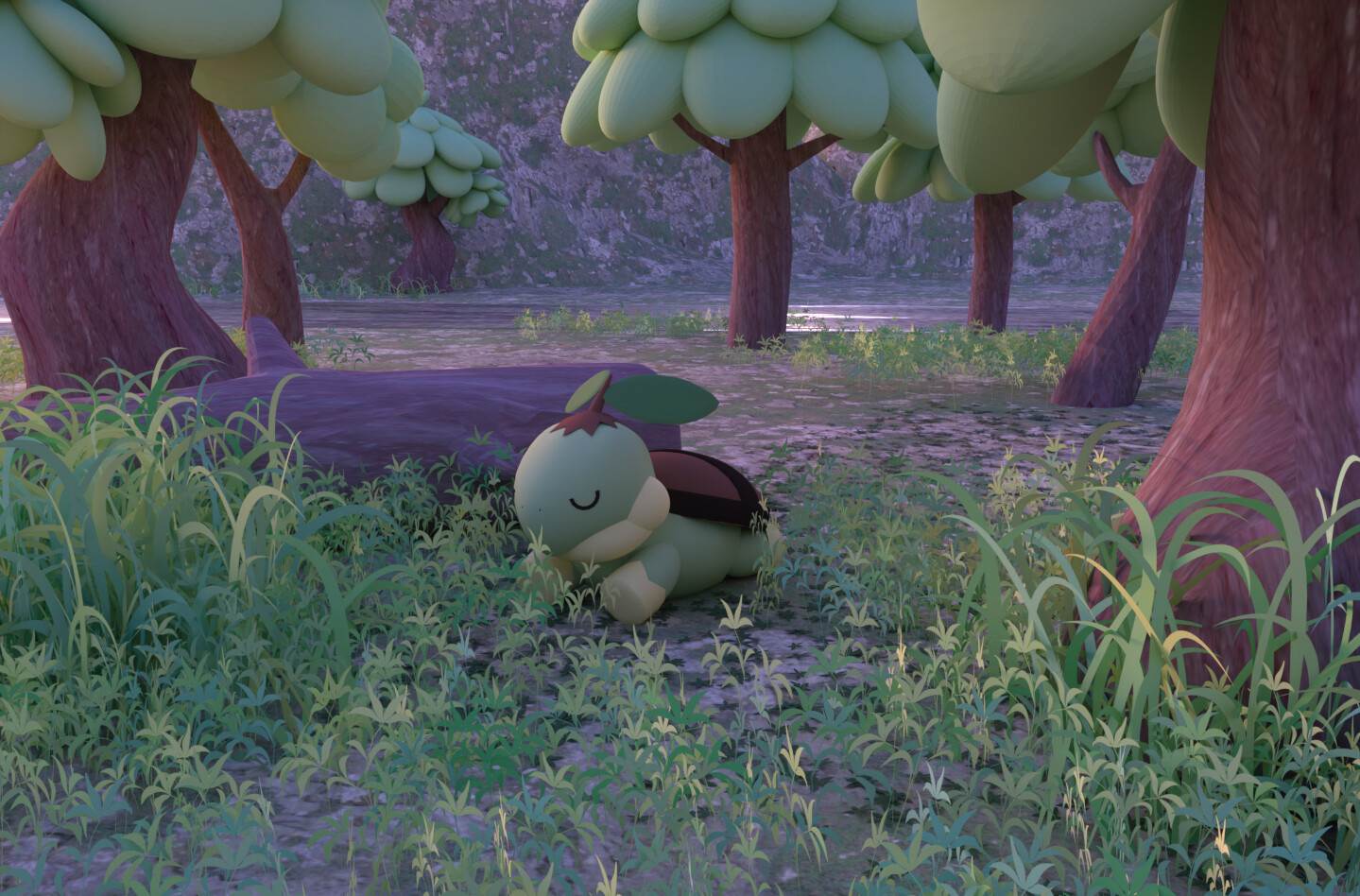 ArtStation - Pokémon turtwig