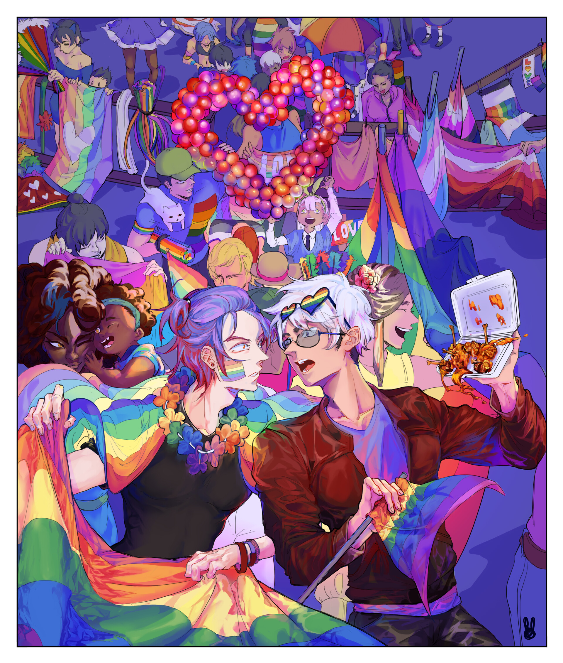 ArtStation - [ORIGINAL CHARACTERS] Pride Festival