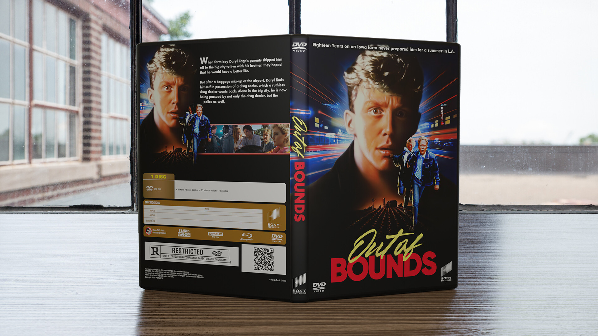 ArtStation - Out of Bounds (1986) Custom DVD Cover