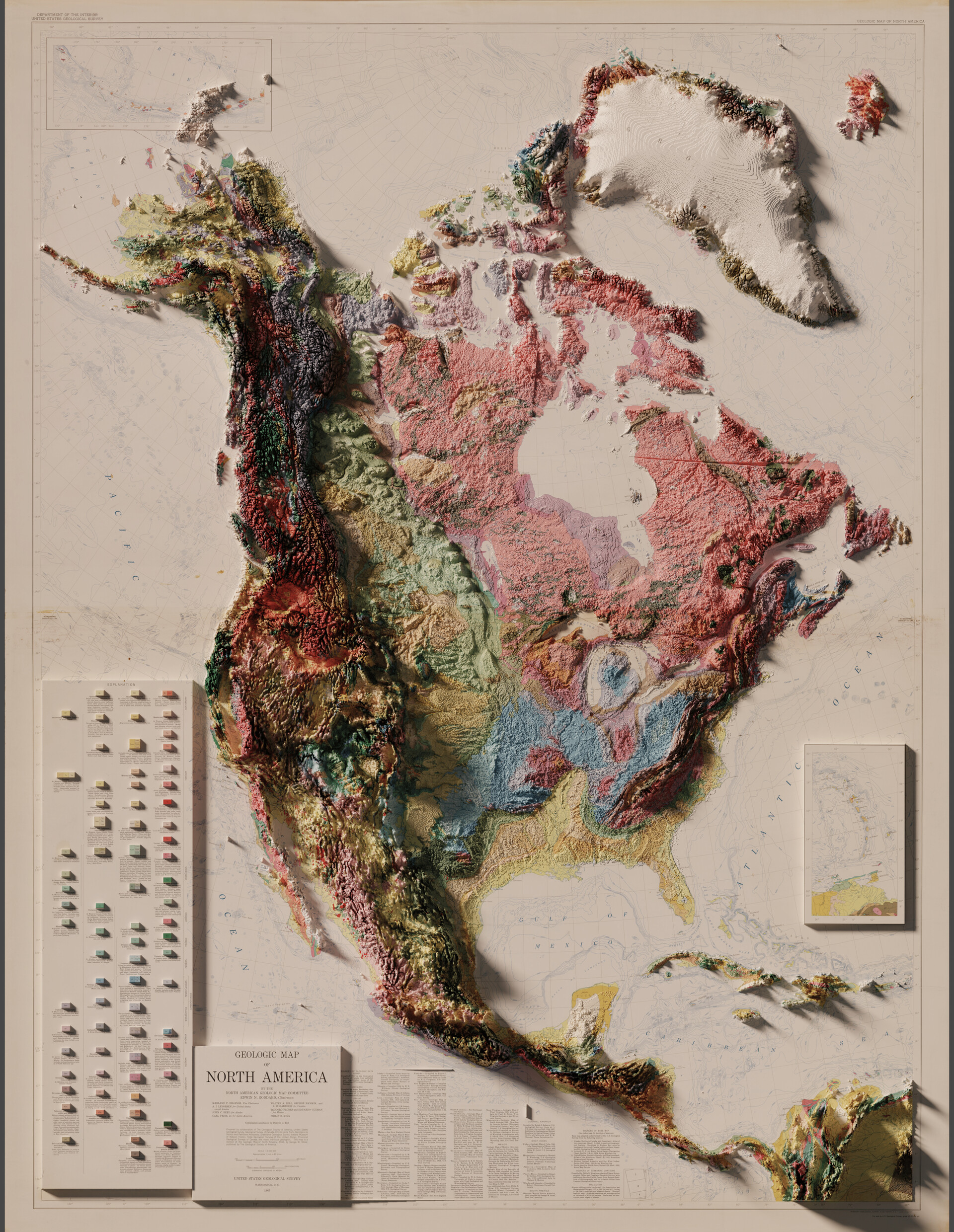 ArtStation - USA 3D Geologic Map