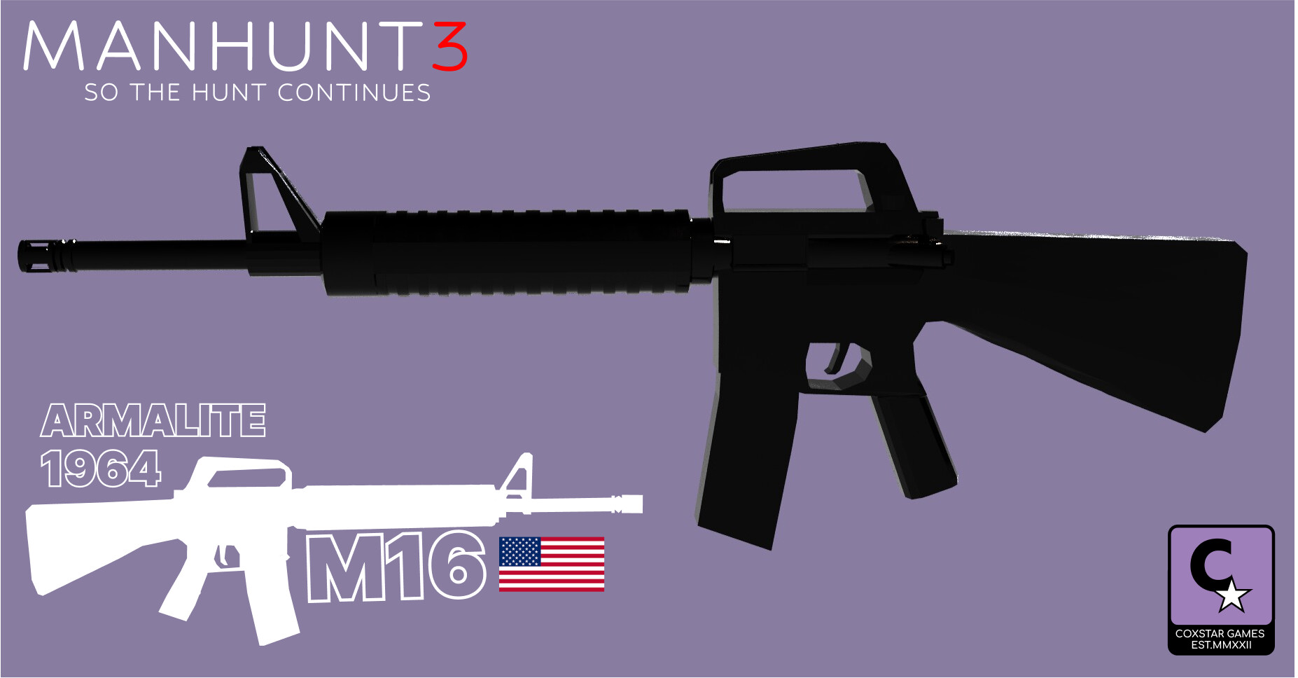 ArtStation - Manhunt 3 : Weapon design M16