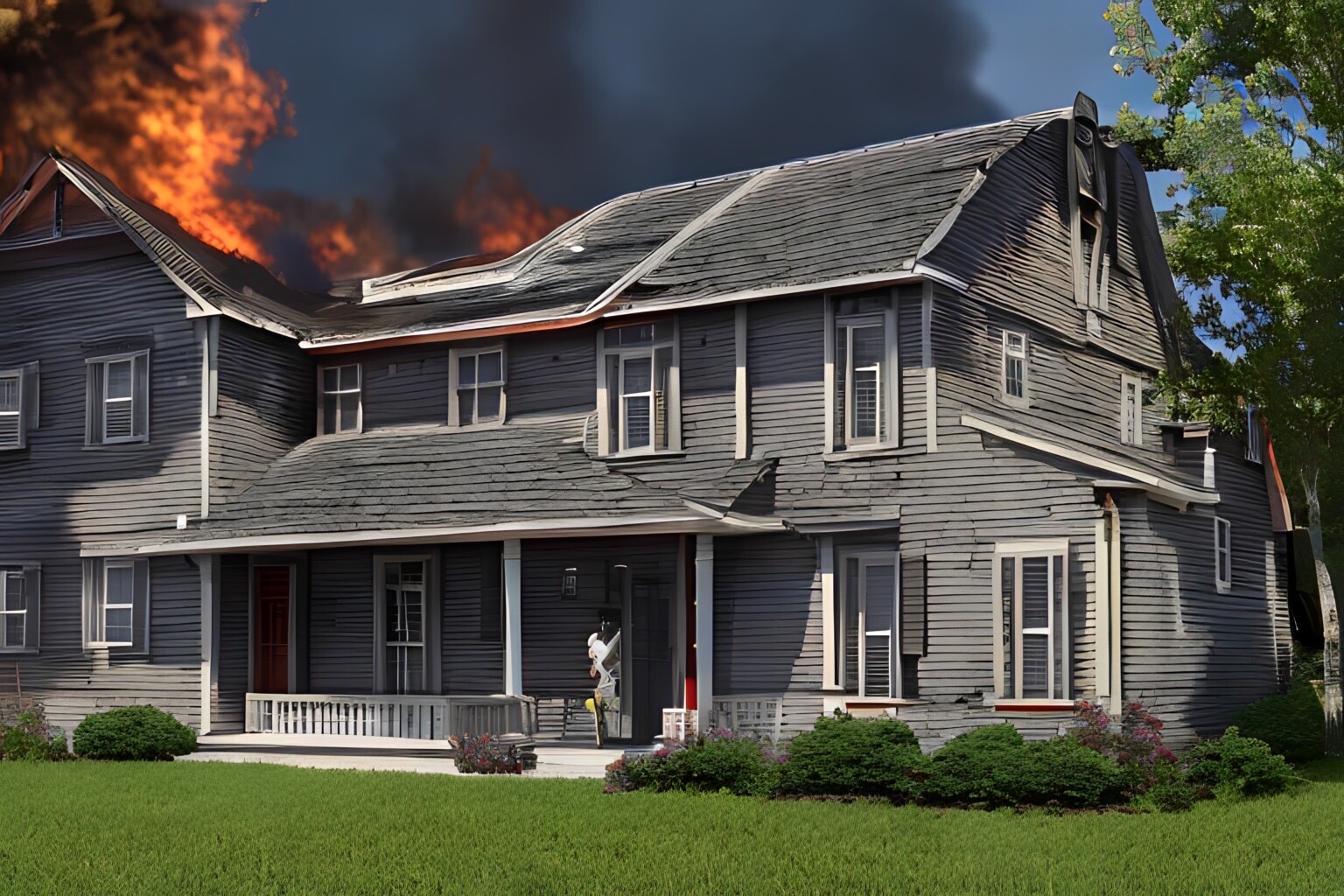 ArtStation - House On Fire