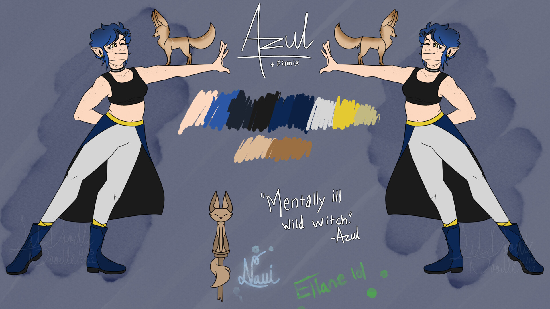 ArtStation - Azul Reference Sheet