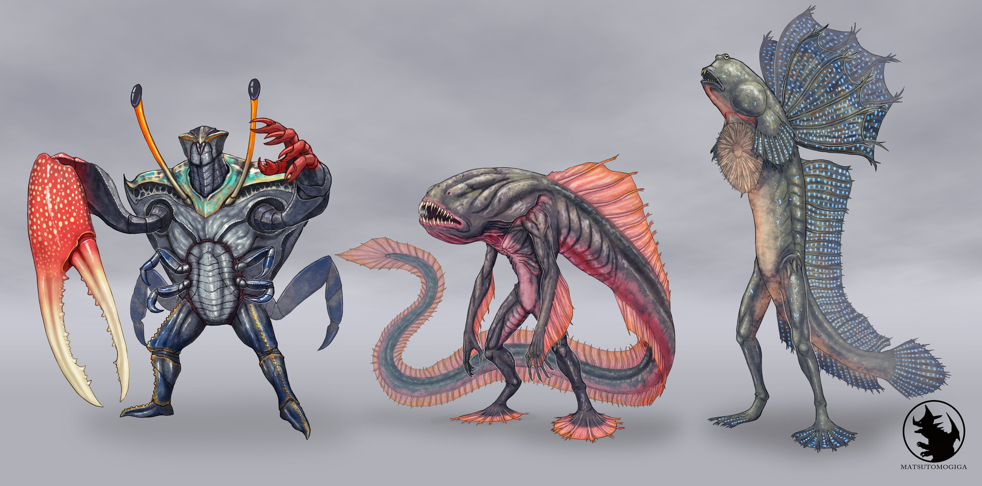 ArtStation - The Three Monsters of the Ariake Sea