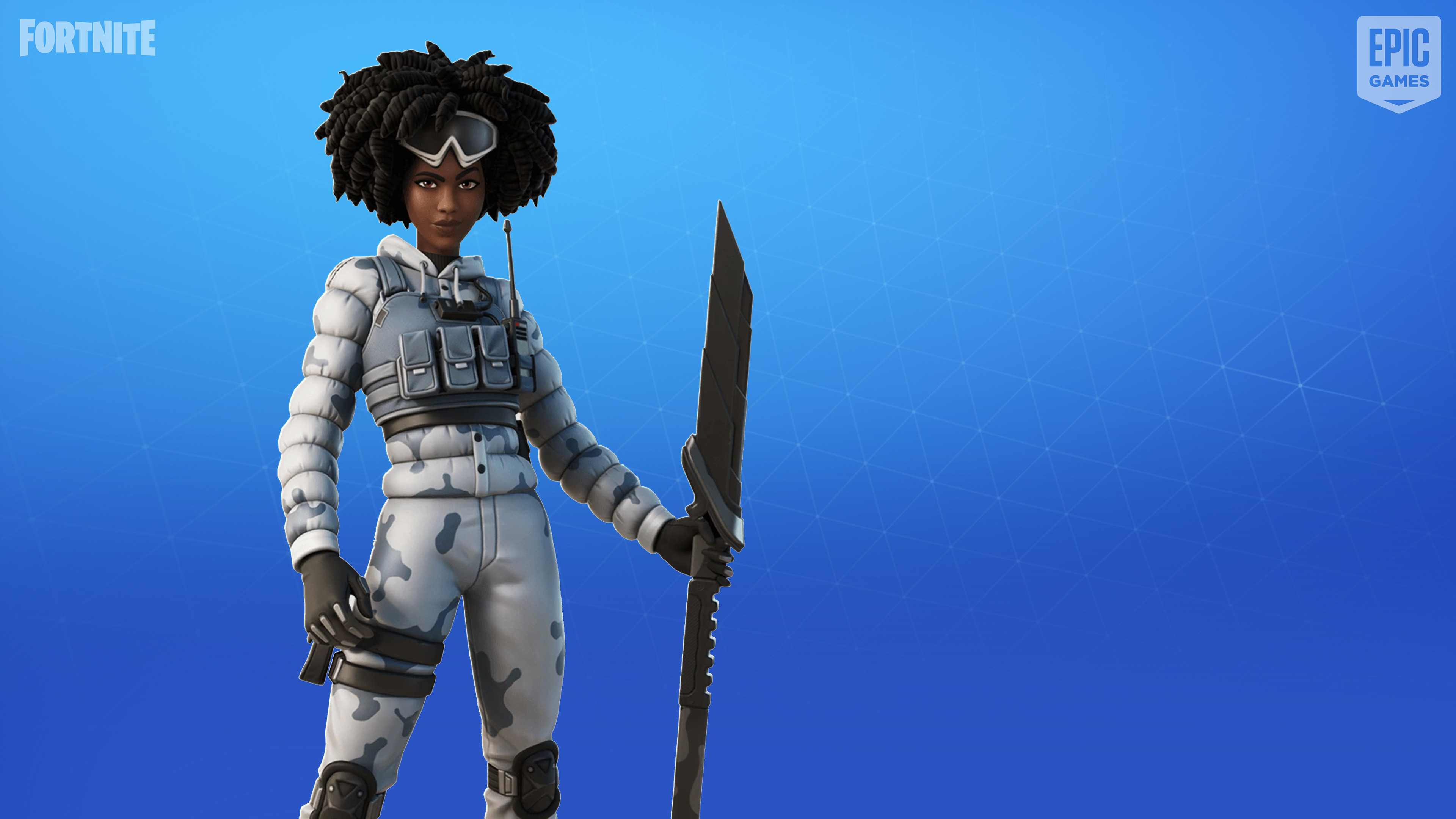 RABCAT GAME ART - Fortnite Battle Royale - "Snow Stealth Slone" Outfit