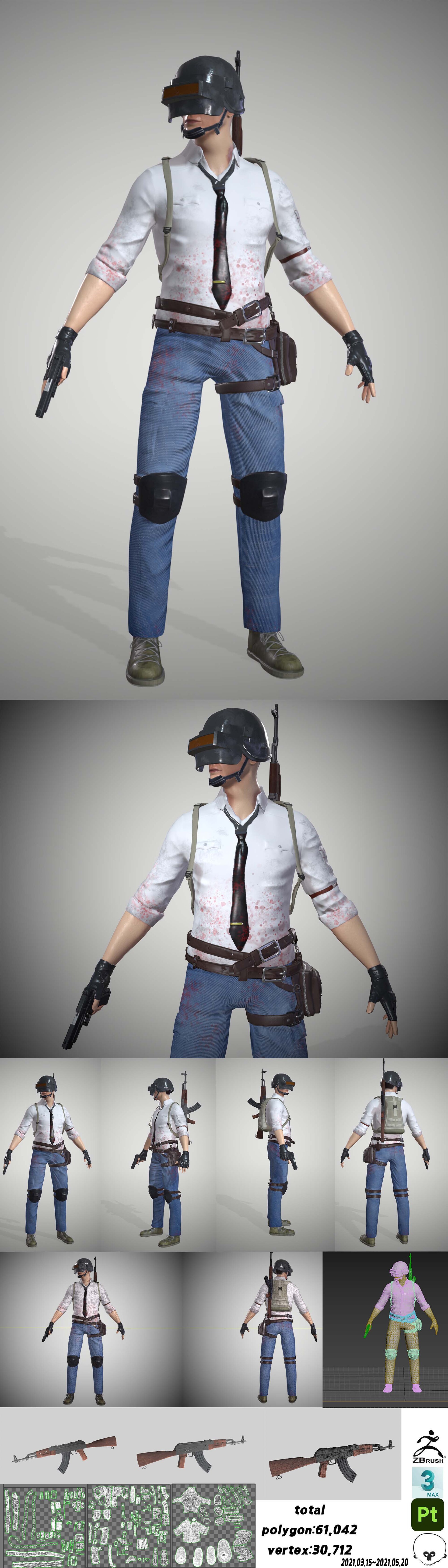 ArtStation - PUBG MAIN CHARACTER fan art