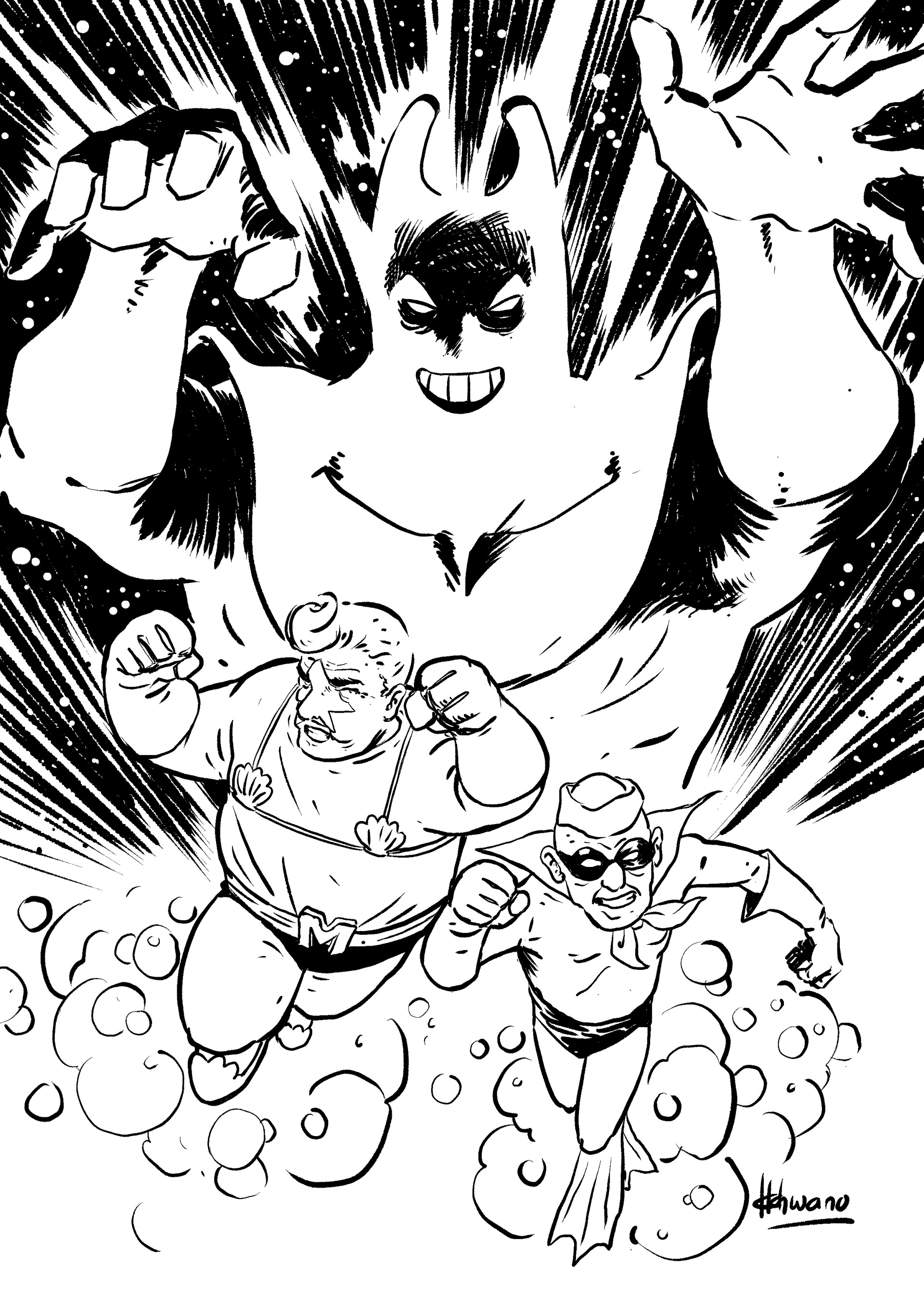 mermaidman and barnacle boy coloring pages