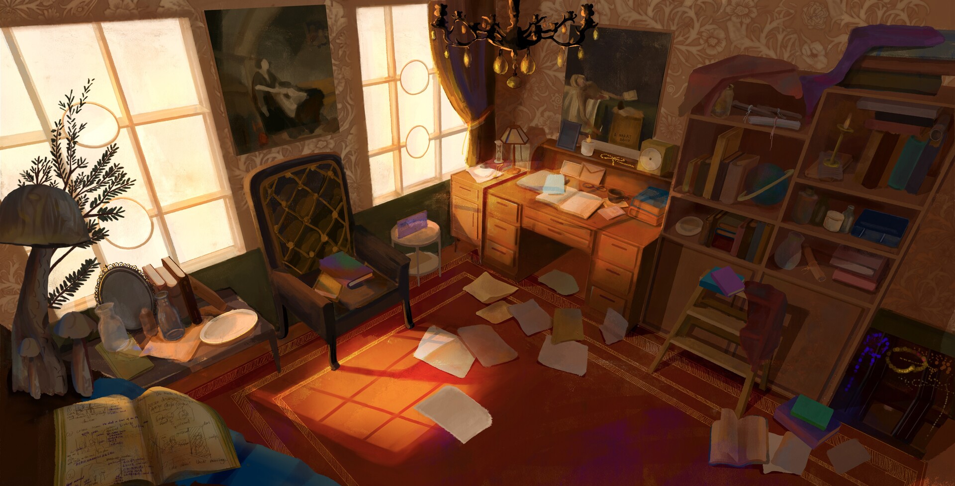 ArtStation - Manor study room