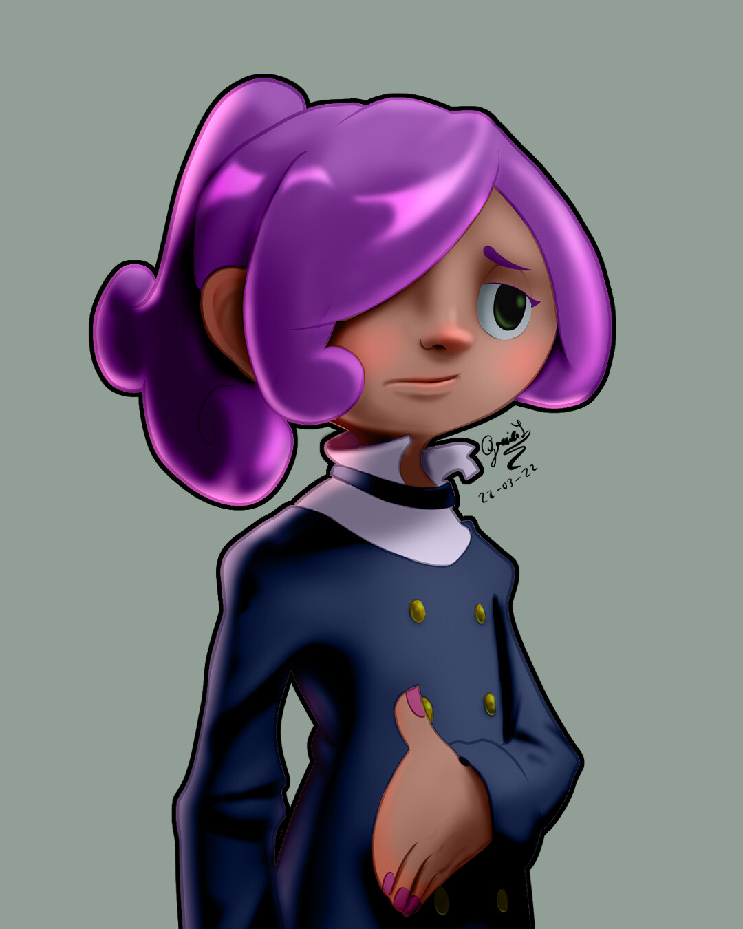 ArtStation - "Grayscale to Color" Painting process