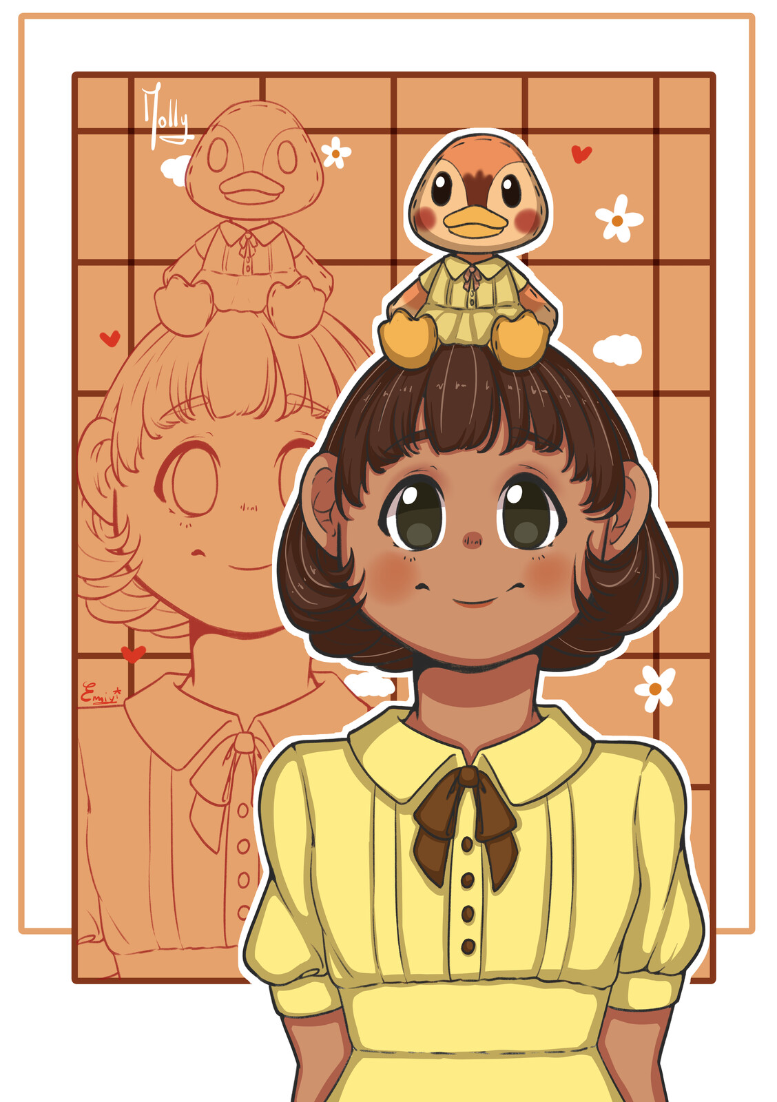 Emiyi - [Animal Crossing] Human Design - Molly 2022 Illustration