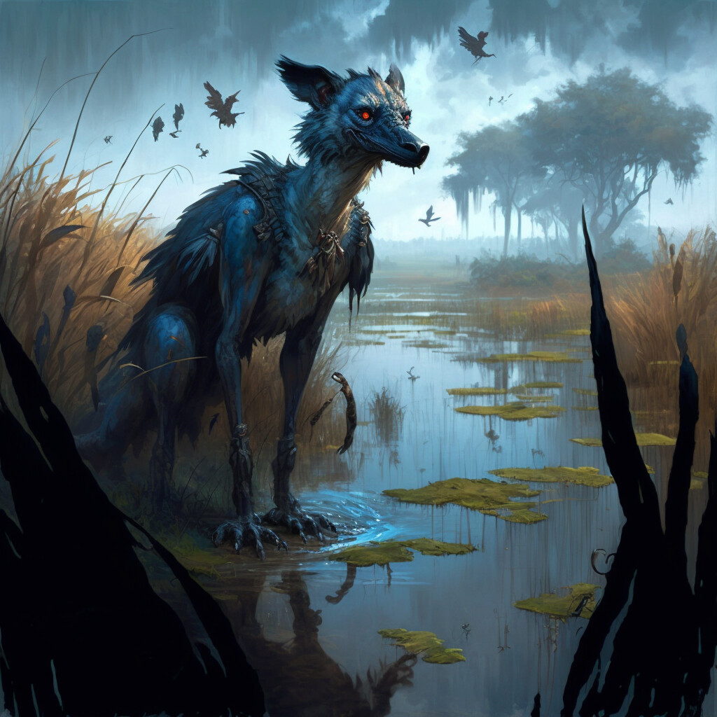ArtStation - Cerulean Swamp Wolf